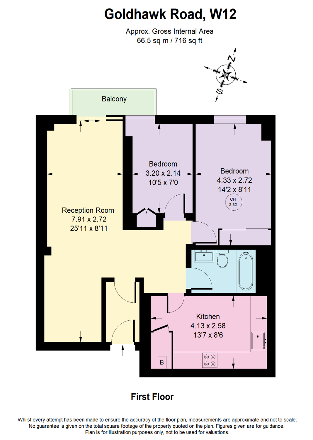 Goldhawk Road, Shepherd's Bush, London W12, 2 bedroom flat for sale ...