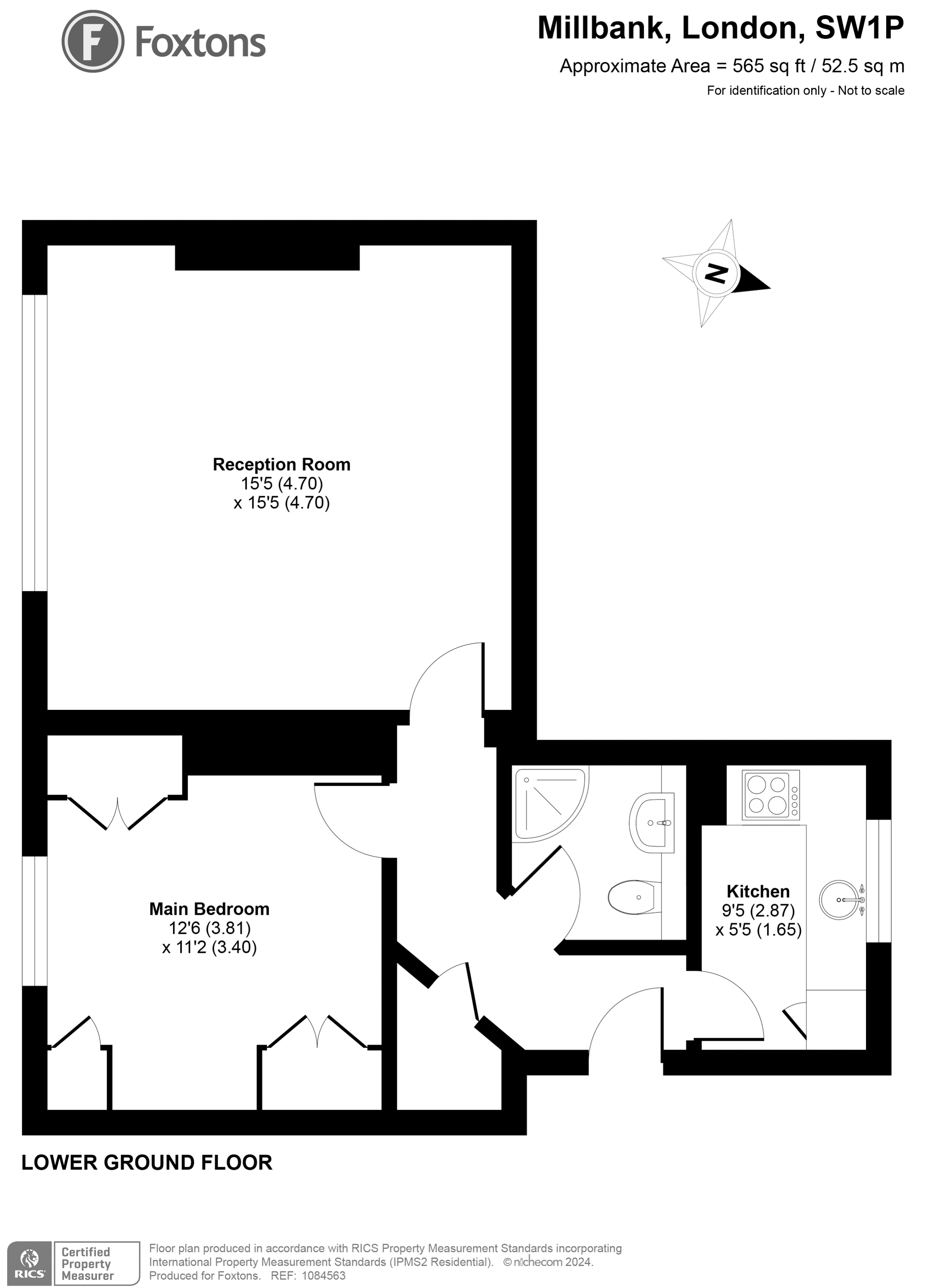 Millbank, Westminster, London SW1P, 1 bedroom flat for sale - 66688600 ...