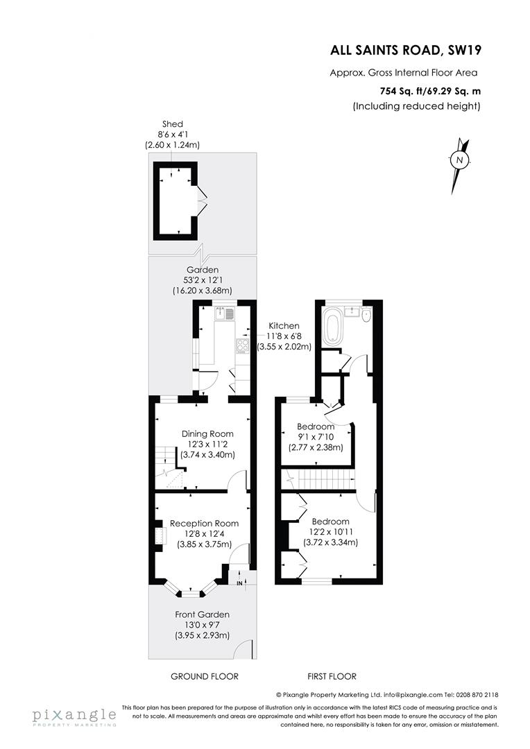 All Saints Road, London SW19, 2 bedroom terraced house for sale ...