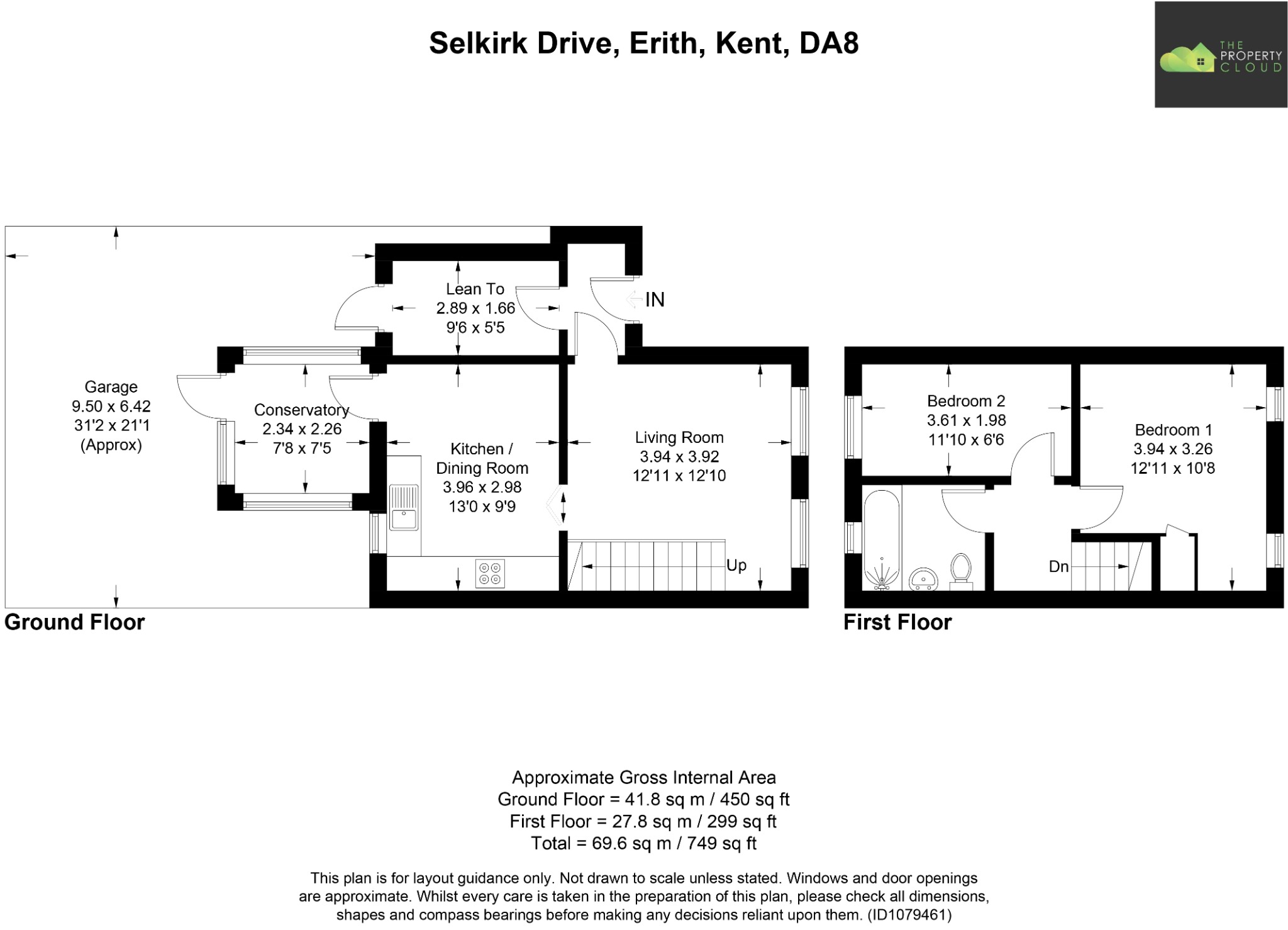 Selkirk Drive, Erith, Kent DA8, 2 bedroom terraced house for sale ...