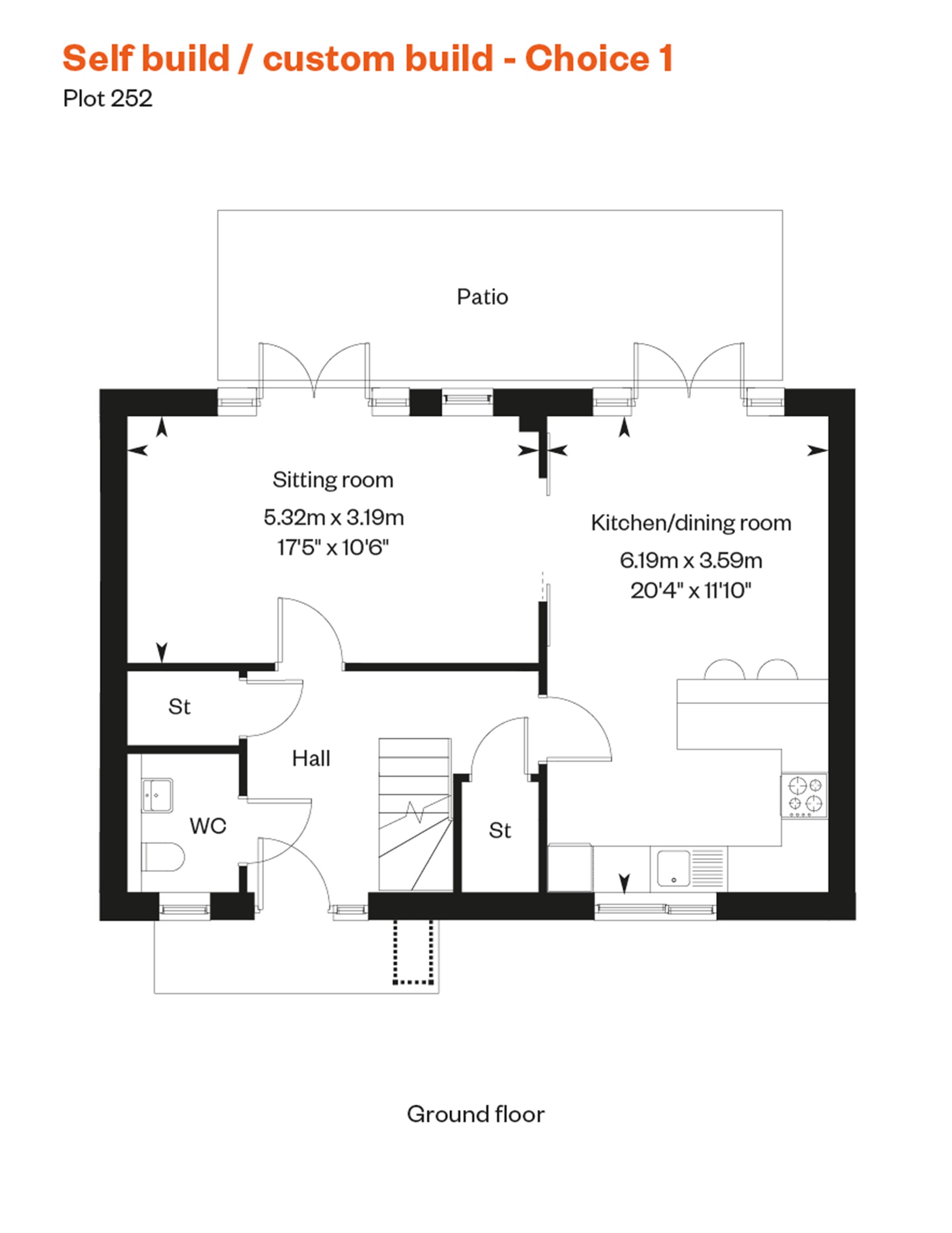 "The Westbrook - Detached" at Aarons Hill, Godalming GU7, 3 bedroom ...