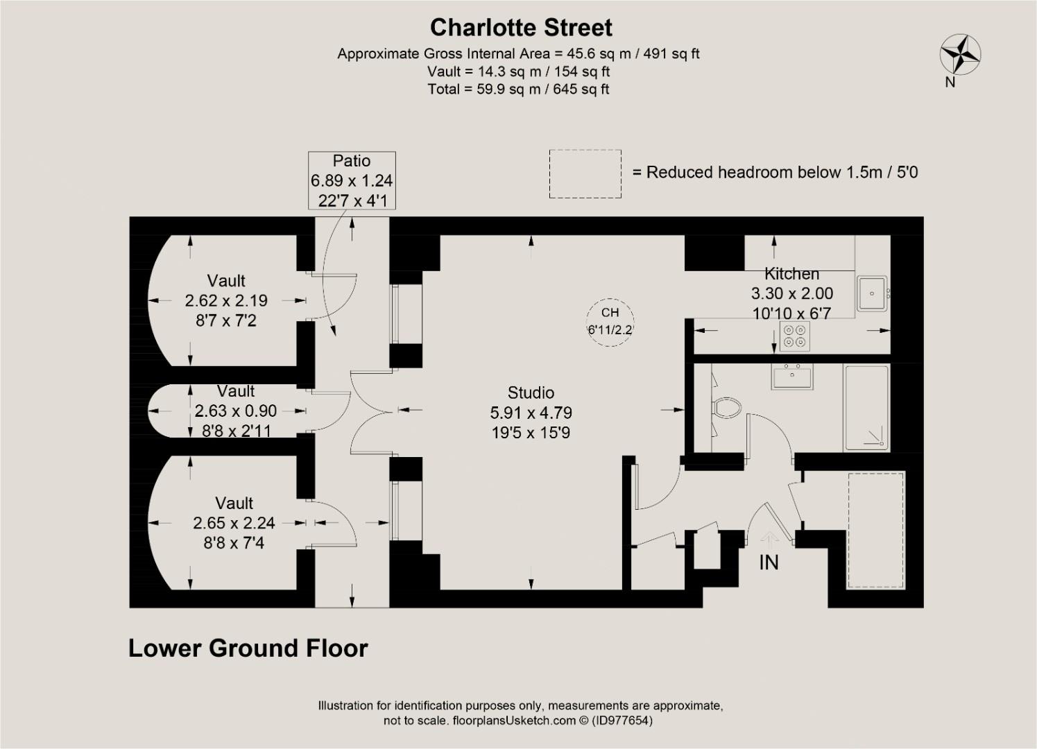 Charlotte Street, London W1T, 1 bedroom property for sale - 64890189 ...