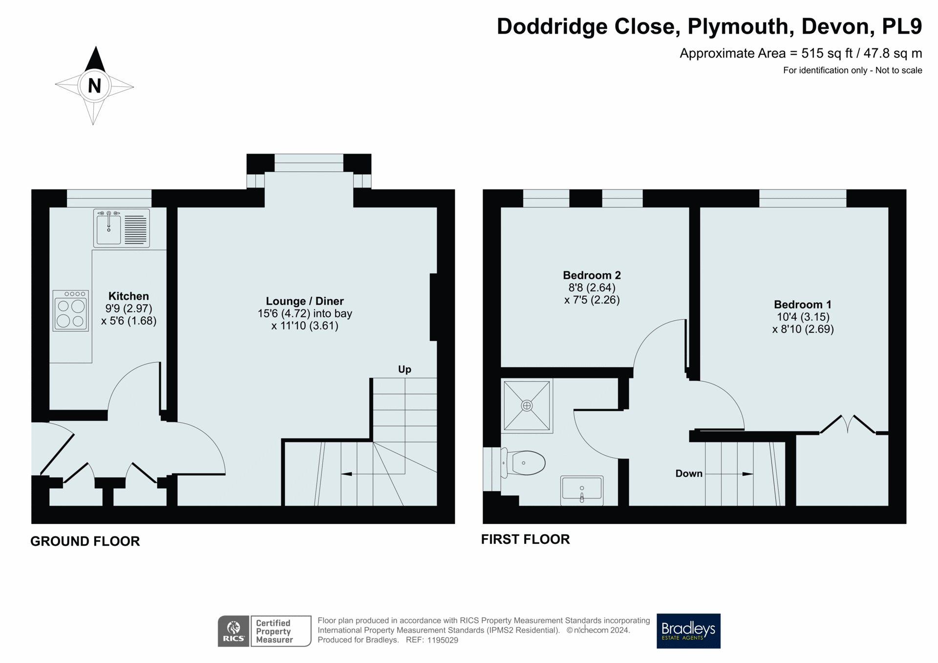 Doddridge Close, Plymouth, Devon PL9, 2 bedroom end terrace house for ...
