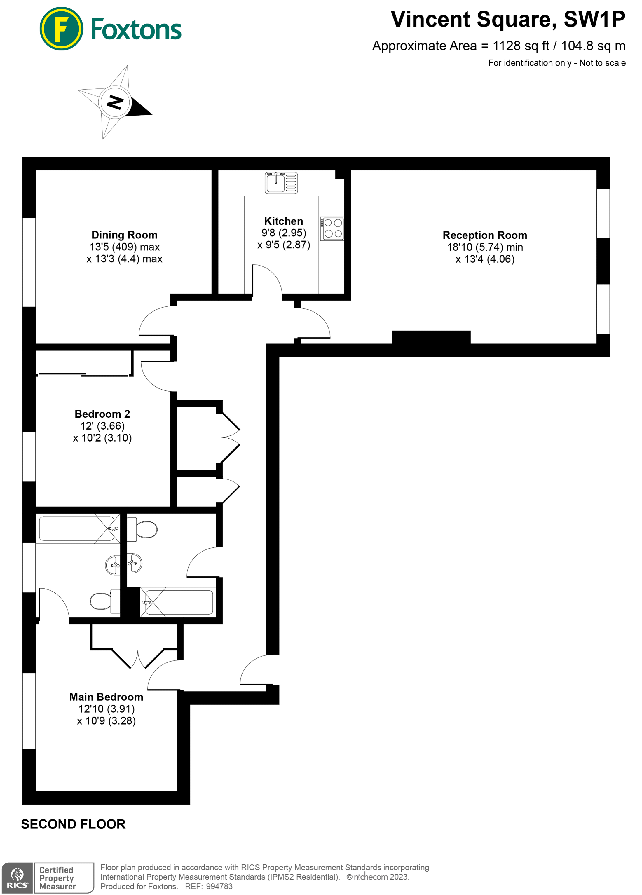 Vincent Square, Westminster, London SW1P, 3 bedroom flat for sale ...