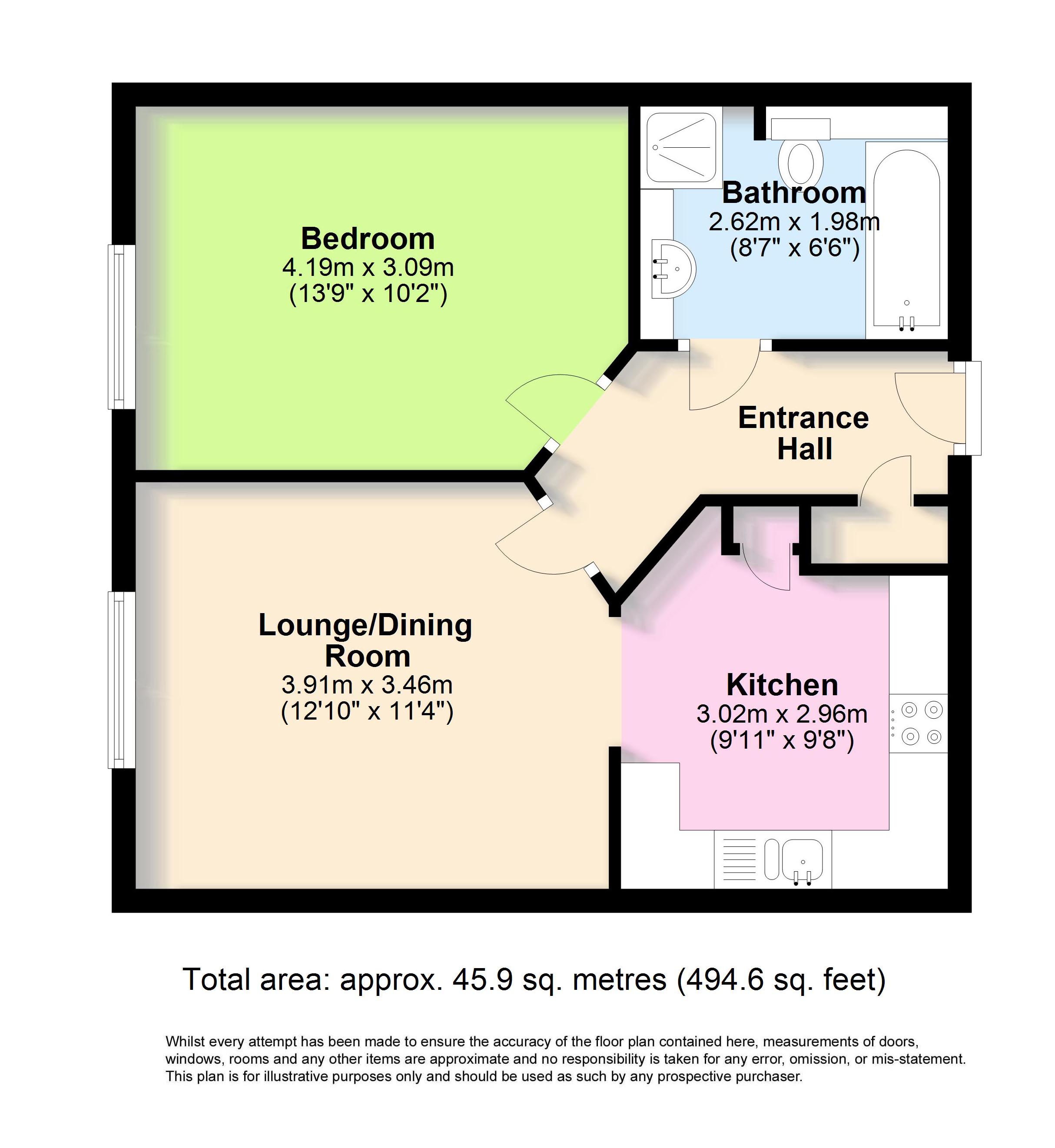 St. Botolphs Road, Worthing, West Sussex BN11, 1 bedroom flat for sale ...