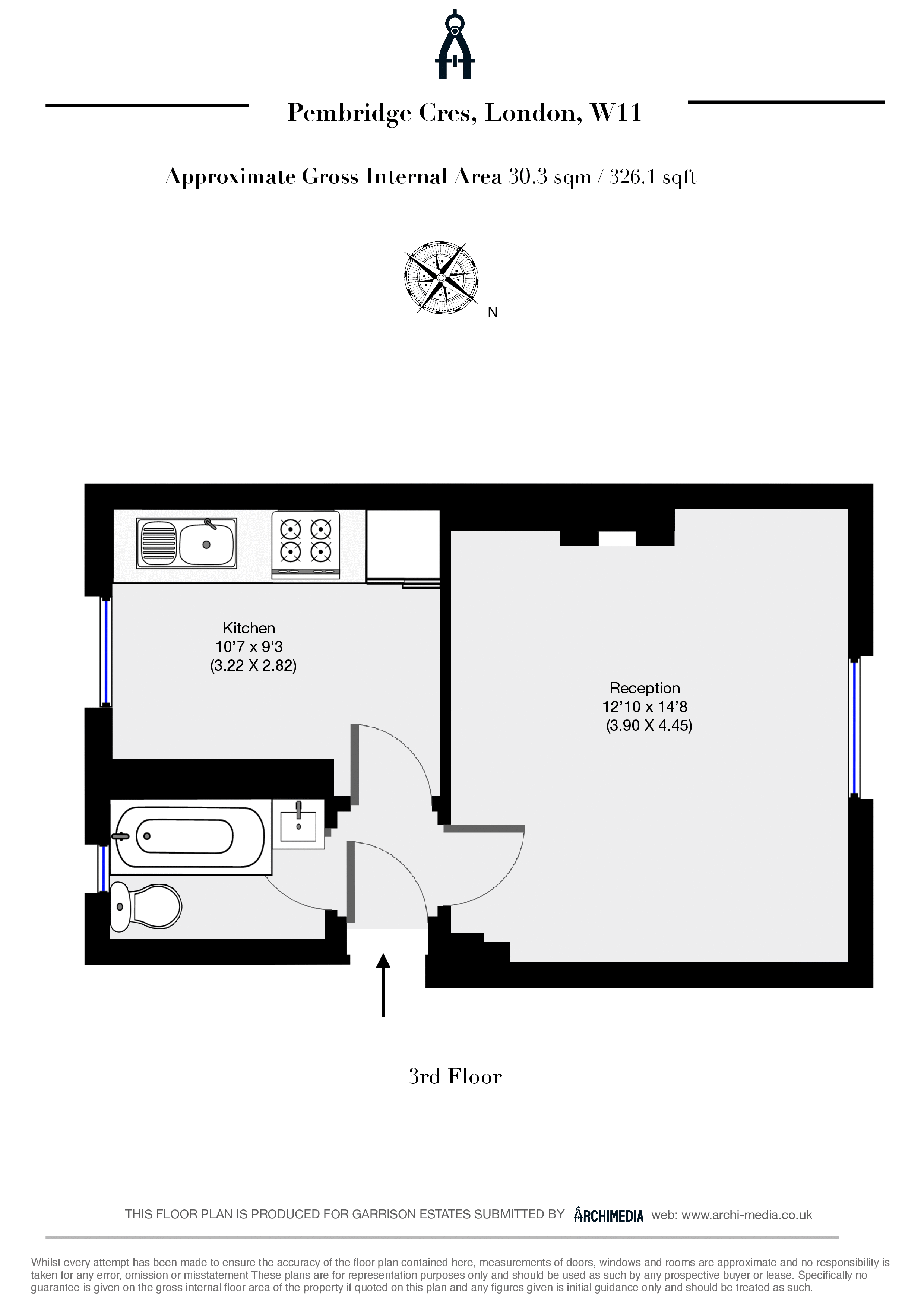 Pembridge Crescent, Notting Hill, London W11, studio for sale ...