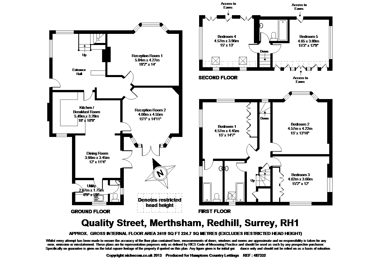 5 bed flat for sale in Quality Street, Merstham, Surrey RH1 - Zoopla