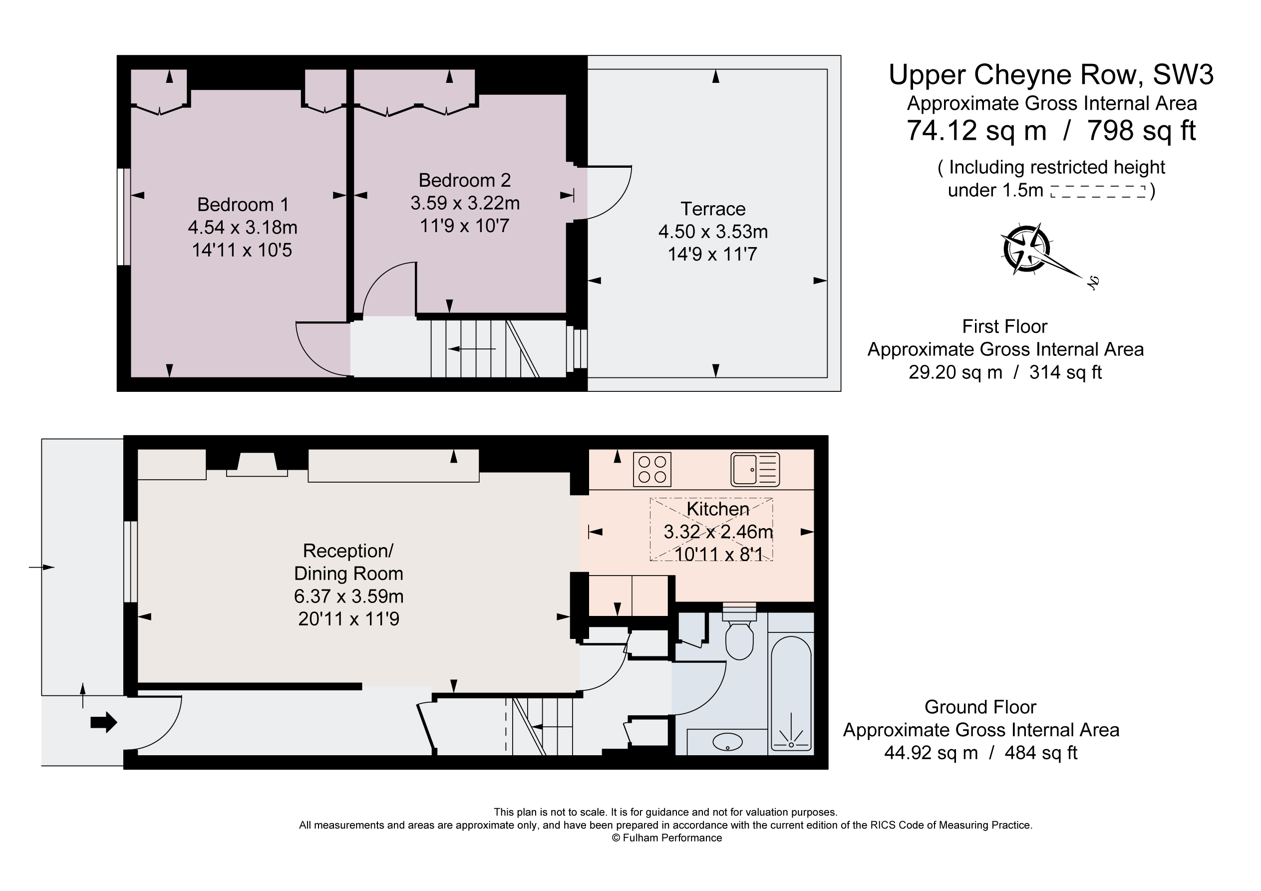 Upper Cheyne Row, London SW3, 2 bedroom terraced house for sale ...