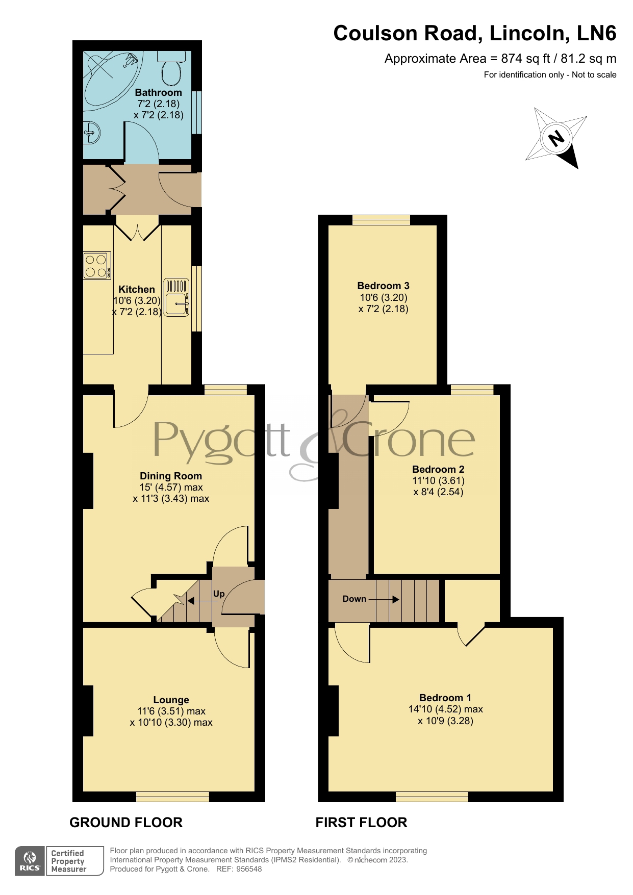 Coulson Road, Lincoln LN6, 3 bedroom terraced house for sale - 64134935 ...