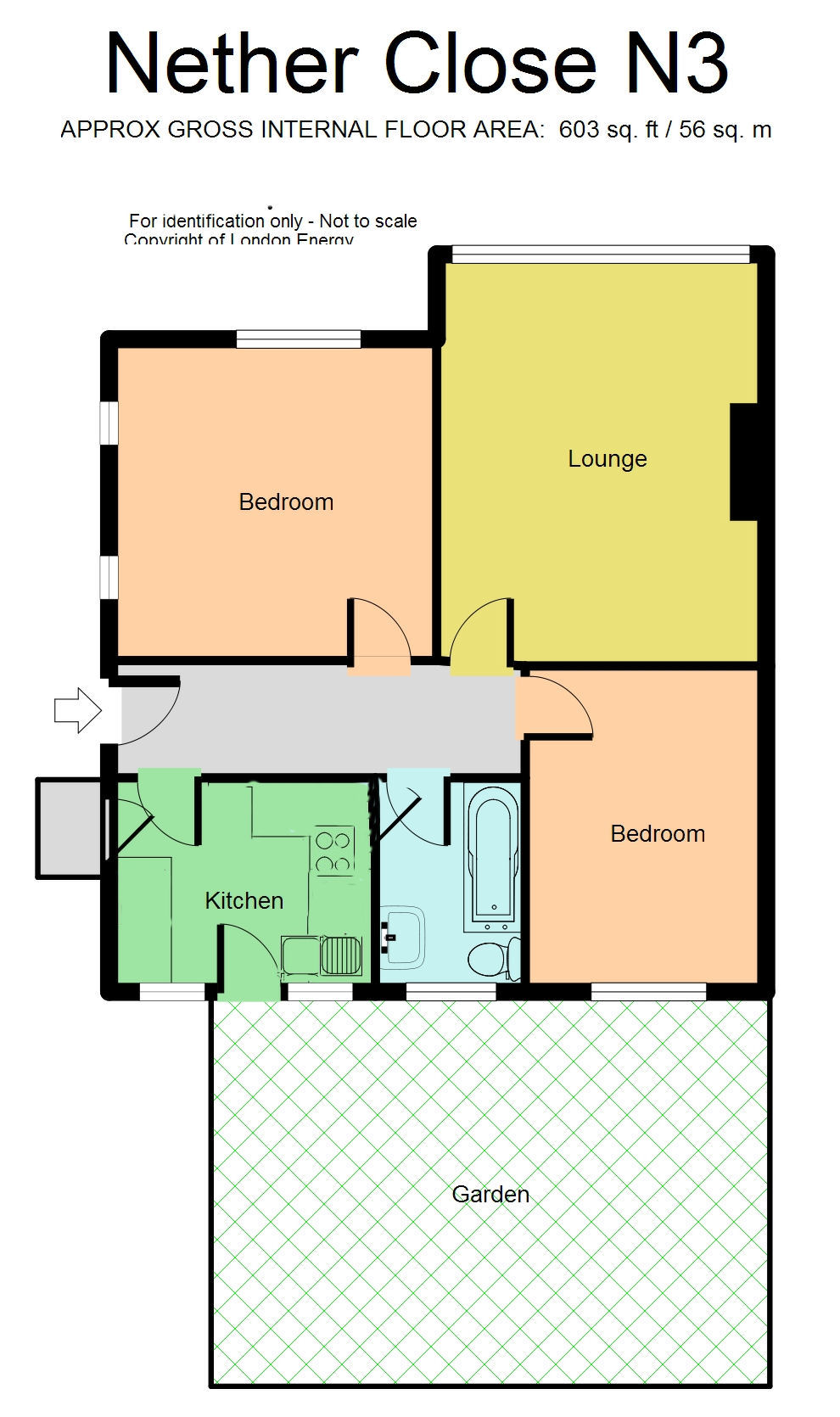 Nether Close, Finchley, London N3, 2 bedroom flat for sale - 68622633 ...