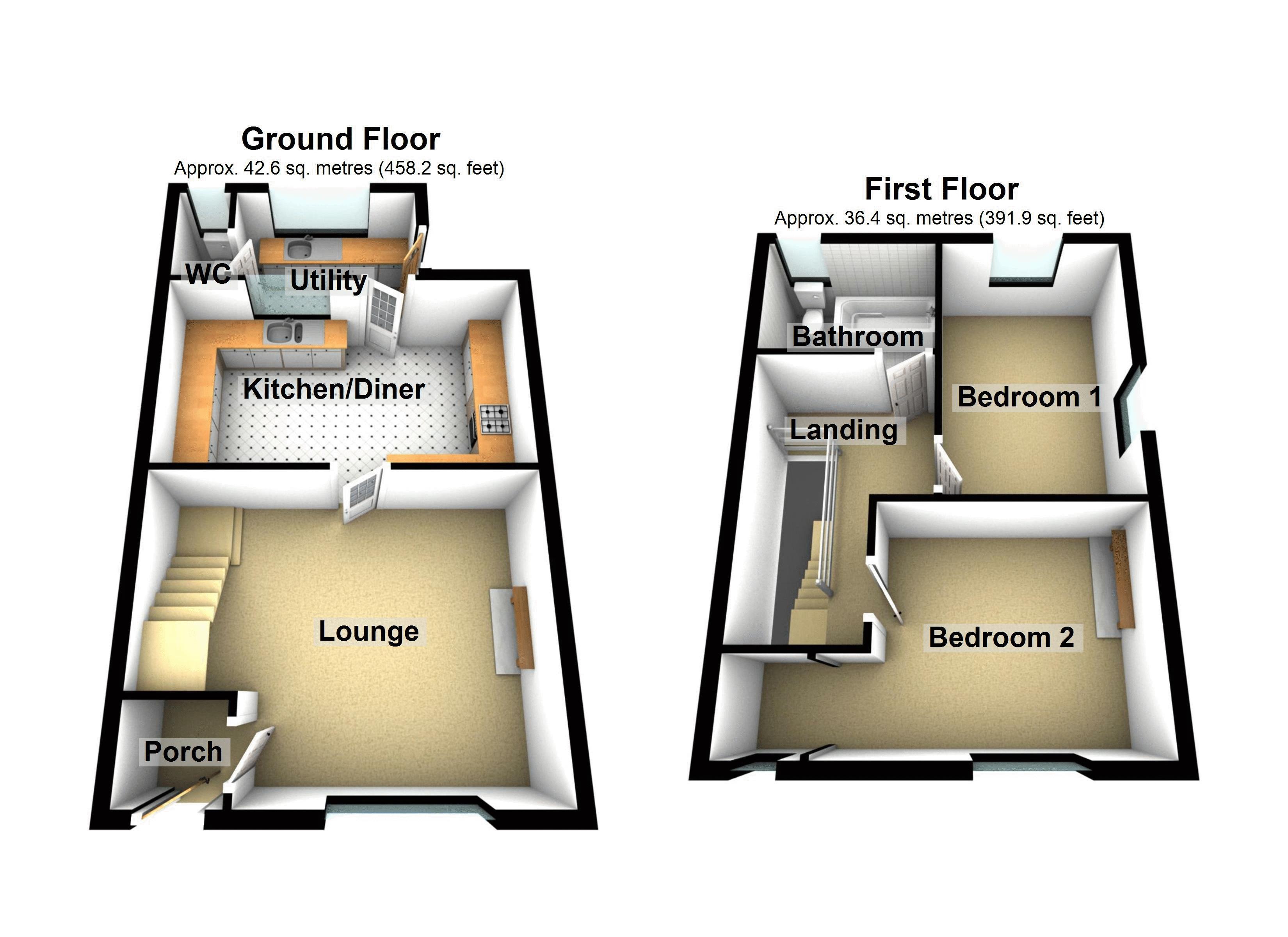 Bratton Road, West Ashton, Trowbridge BA14, 2 bedroom terraced house ...