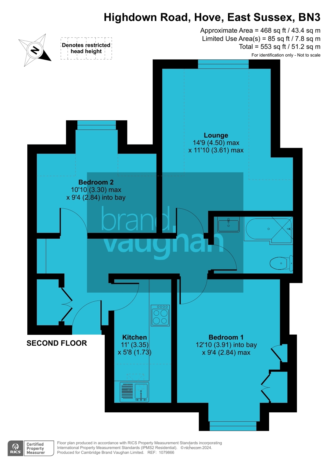 Highdown Road, Hove, East Sussex BN3, 2 bedroom flat to rent - 66499080 ...