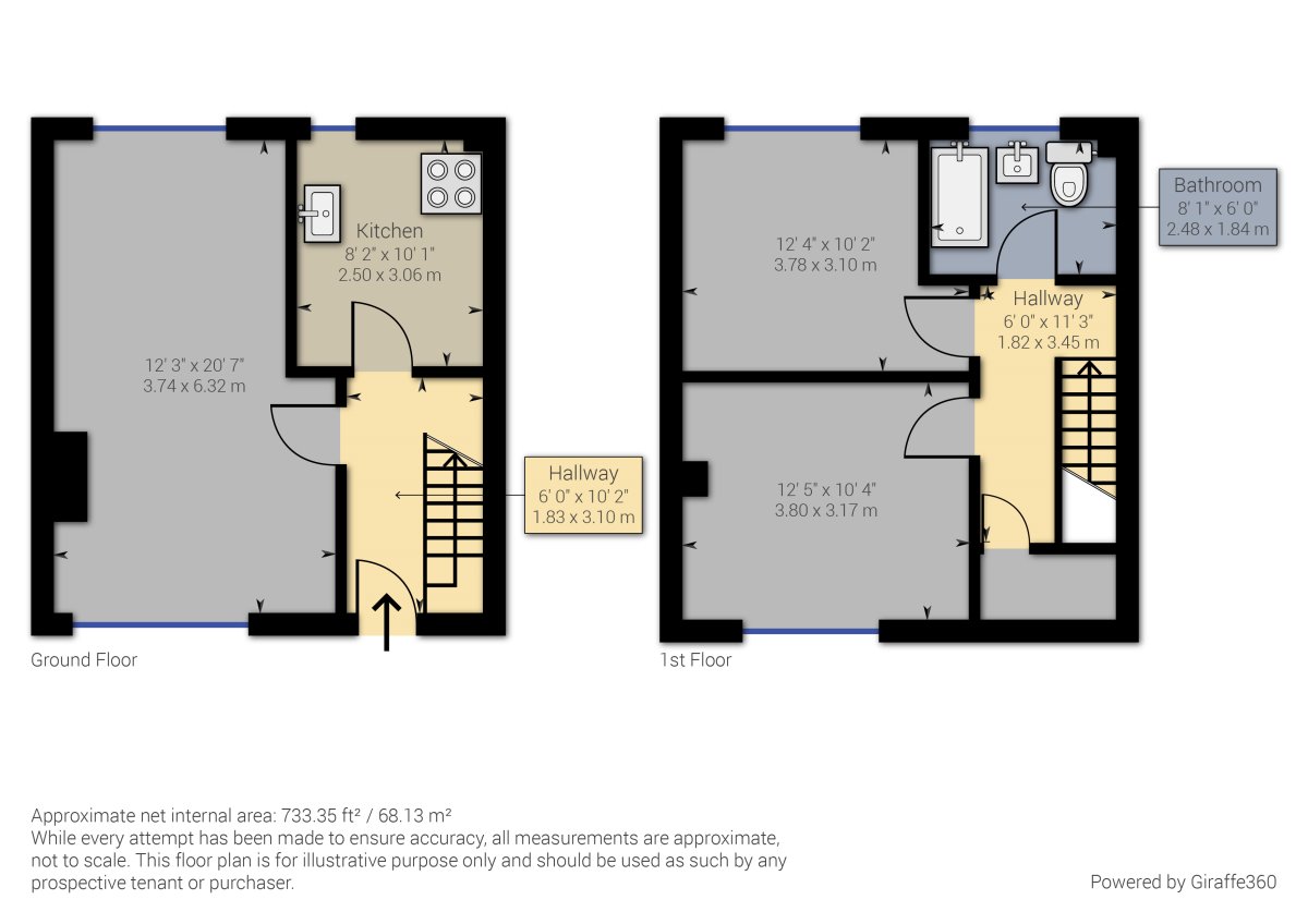 2 bed terraced house for sale in Petitor Road, St Marychurch, St ...