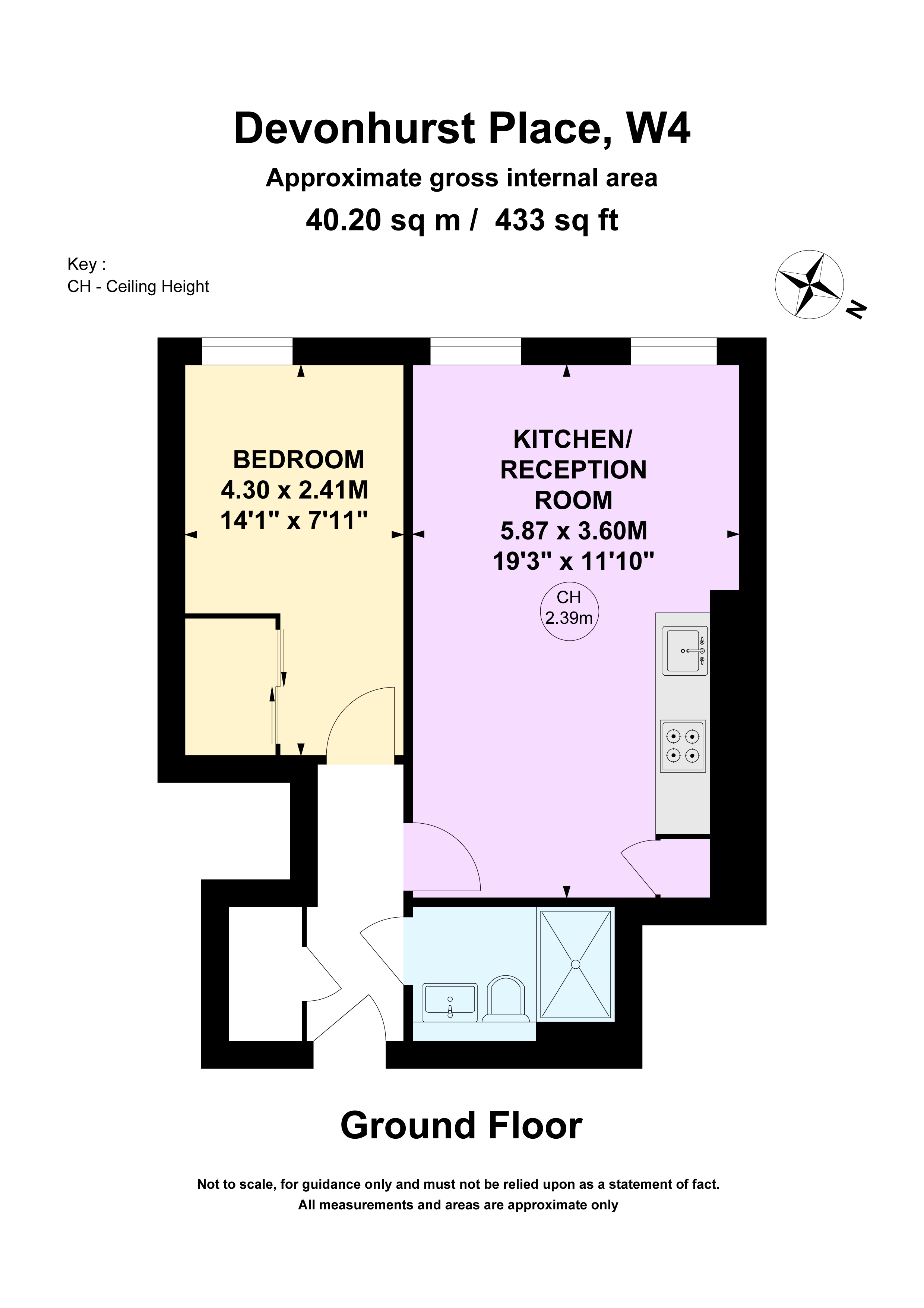 Devonhurst Place, Heathfield Terrace W4, 1 bedroom flat for sale ...