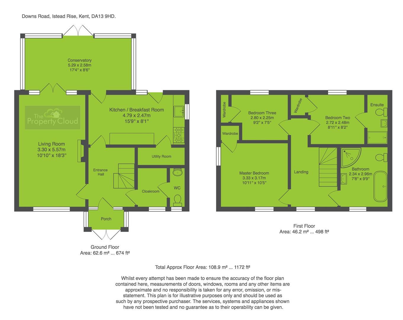 Free property report 125, Downs Road, Istead Rise, Gravesend, DA13 9HD ...