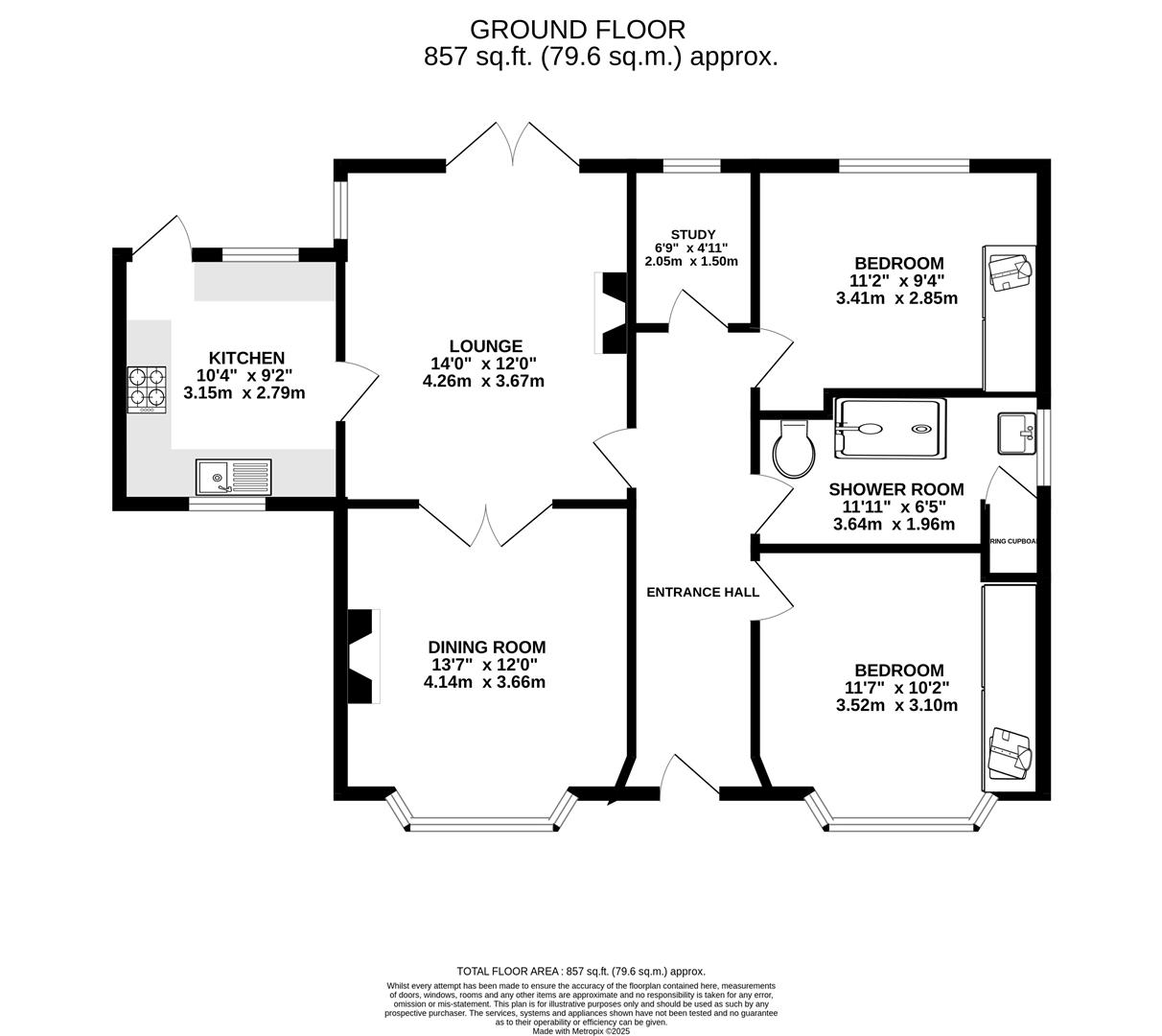 Foljambe Avenue, Walton, Chesterfield S40, 2 bedroom detached bungalow ...