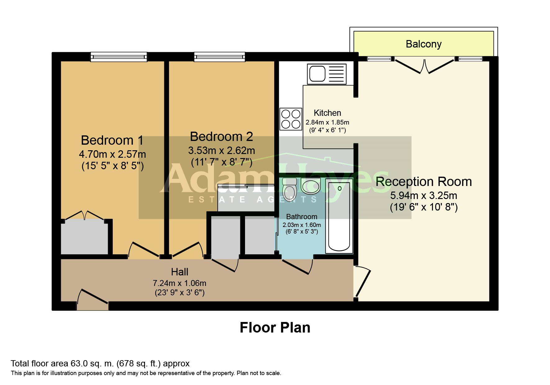 Free property report Flat 3, Caxton Court, 4, Cottonham Close, London ...