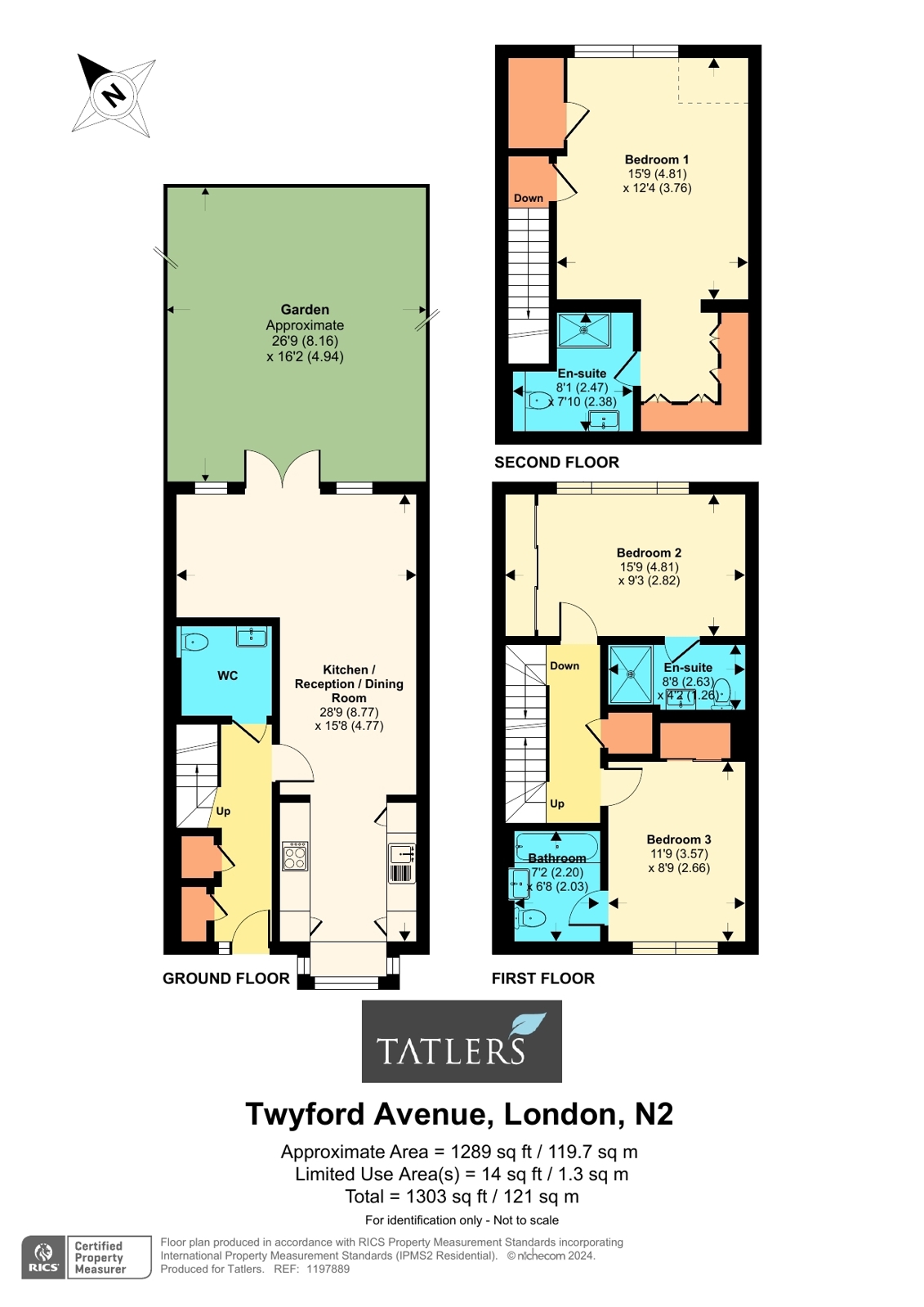 Twyford Avenue, London N2, 3 bedroom terraced house for sale - 68535414 ...