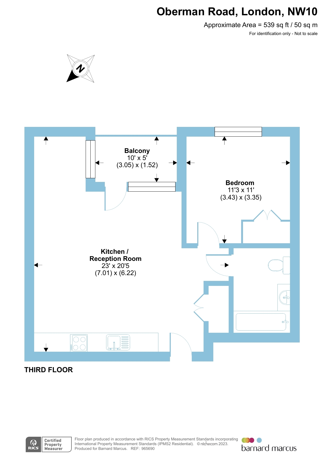 Dudden Hill, London NW10, 1 bedroom flat for sale - 66846802 ...