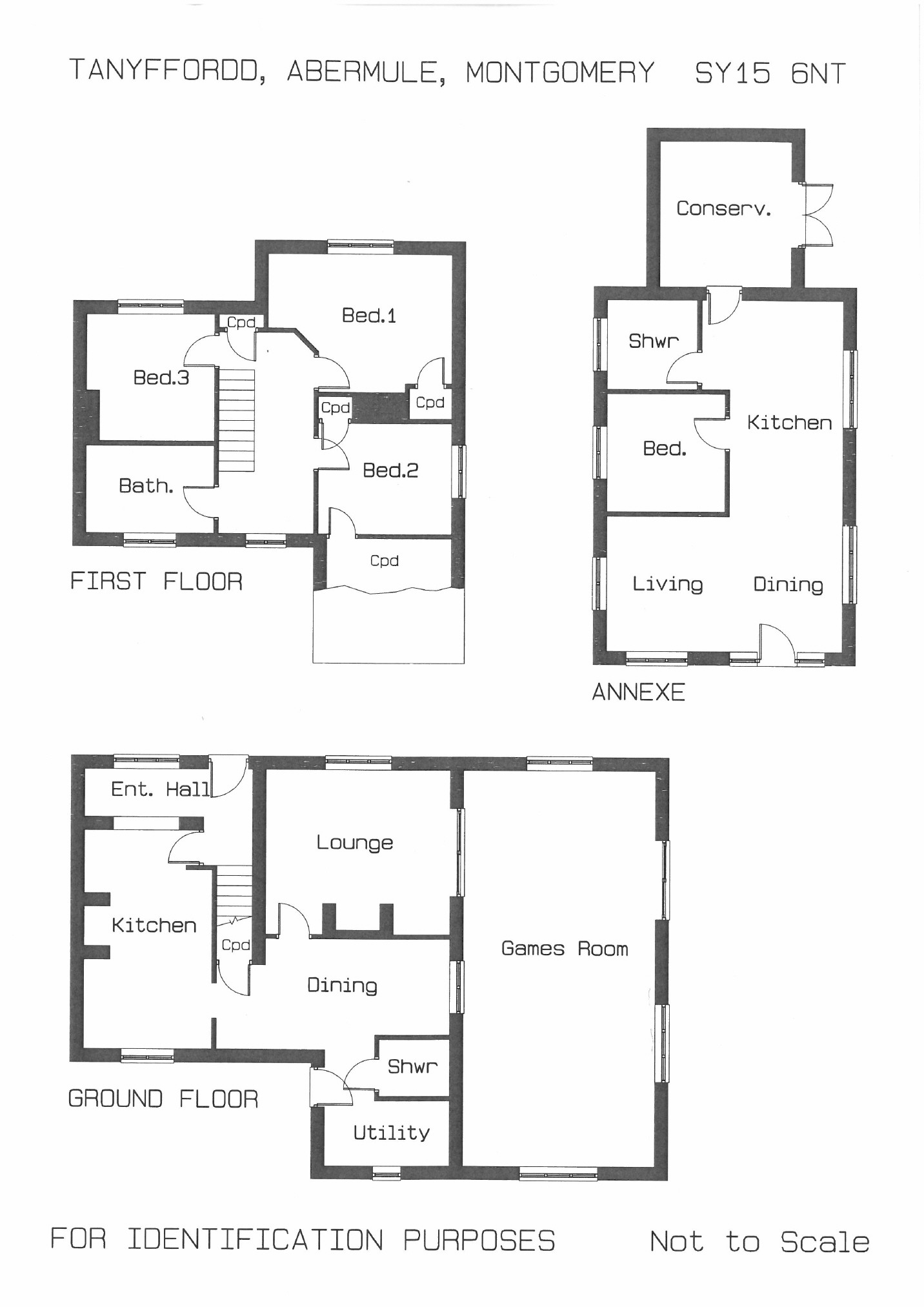 3 bed semi-detached house for sale in Tanyffordd, Abermule, Montgomery ...