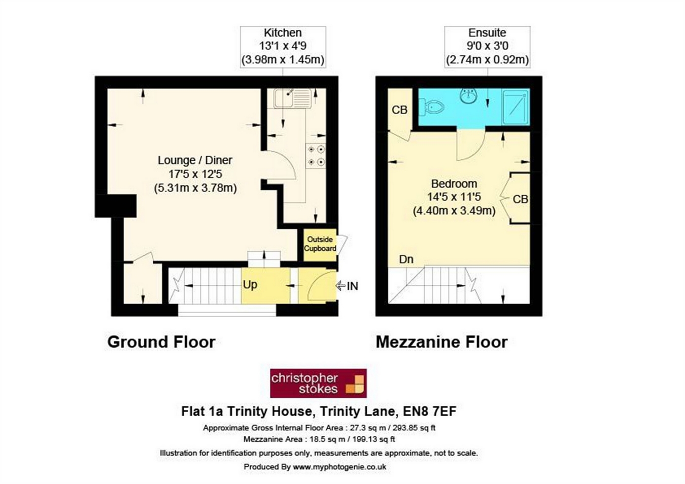 1 bed maisonette for sale in Trinity Lane, Waltham Cross, Hertfordshire ...