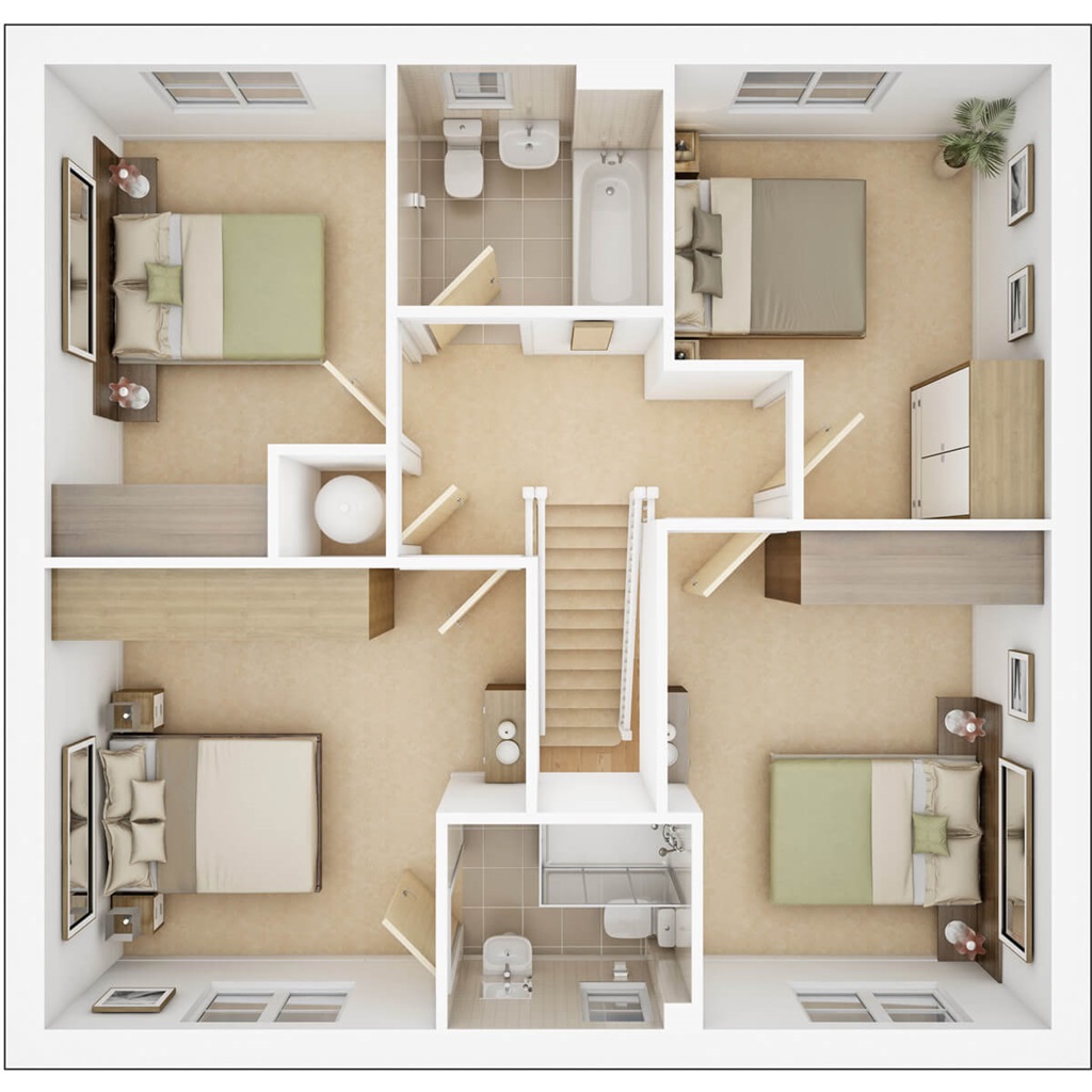 "The Manford - Plot 2" at Fire Station Road, Aldershot GU11, 4 bedroom ...