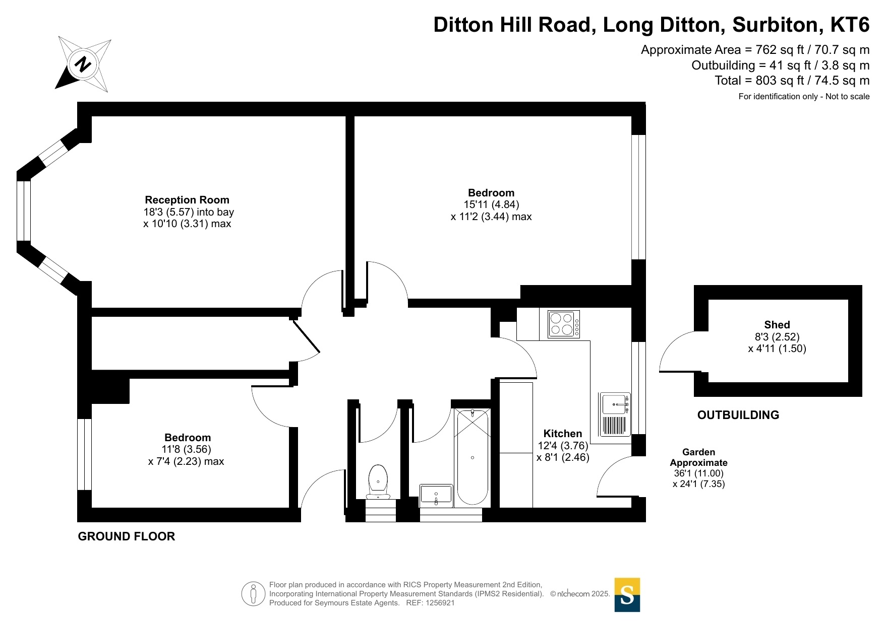 Ditton Hill Road, Long Ditton, Surbiton KT6, 2 bedroom maisonette for ...