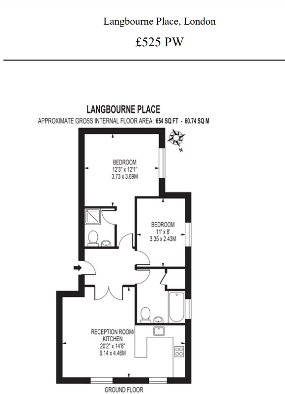 Langbourne Place, Isle Of Dog, Canary Wharf, London E14, 2 bedroom flat ...