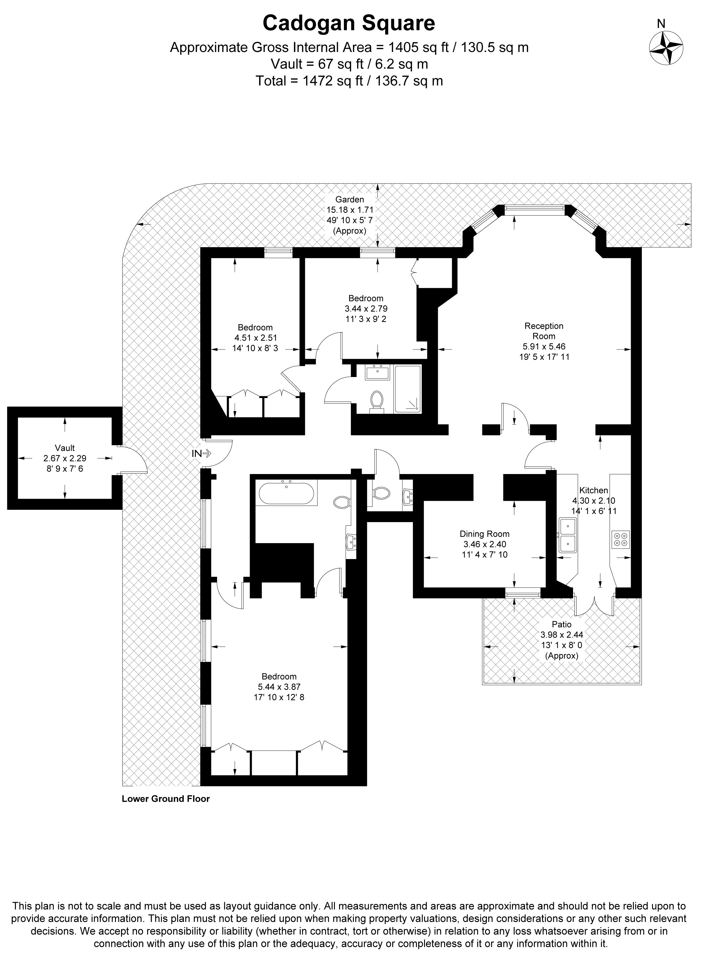 Free property report Flat 1, 61 Cadogan Square, London, SW1X 0HZ - Chimnie