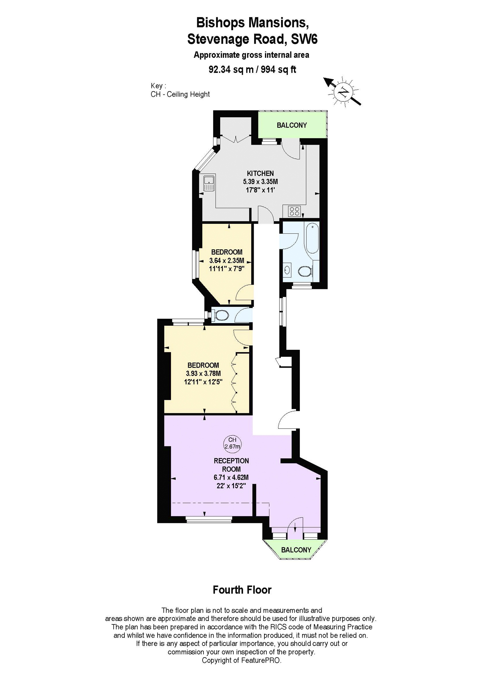 Bishops Mansions, Stevenage Road, London SW6, 2 bedroom flat for sale ...