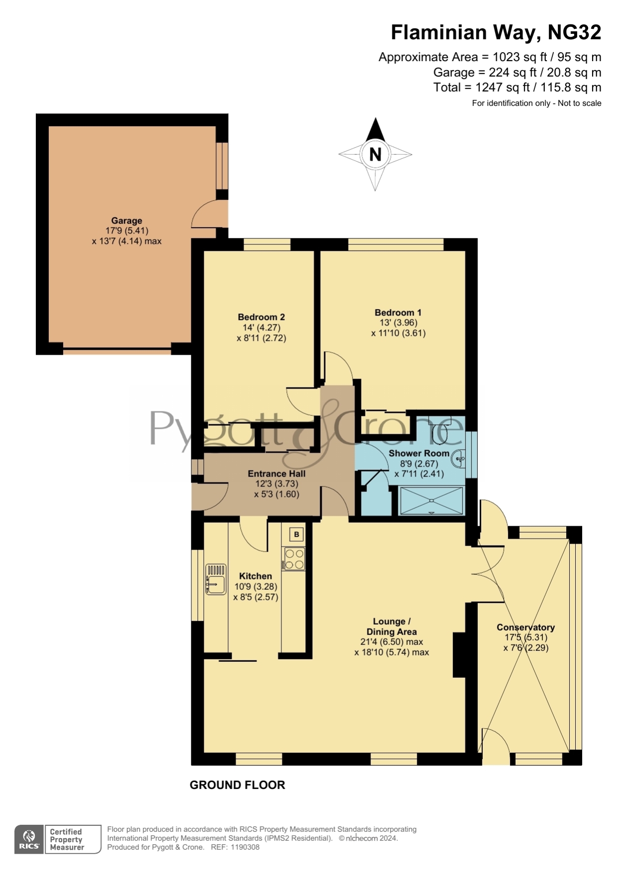 Flaminian Way, Ancaster, Grantham, Lincolnshire NG32, 2 bedroom ...