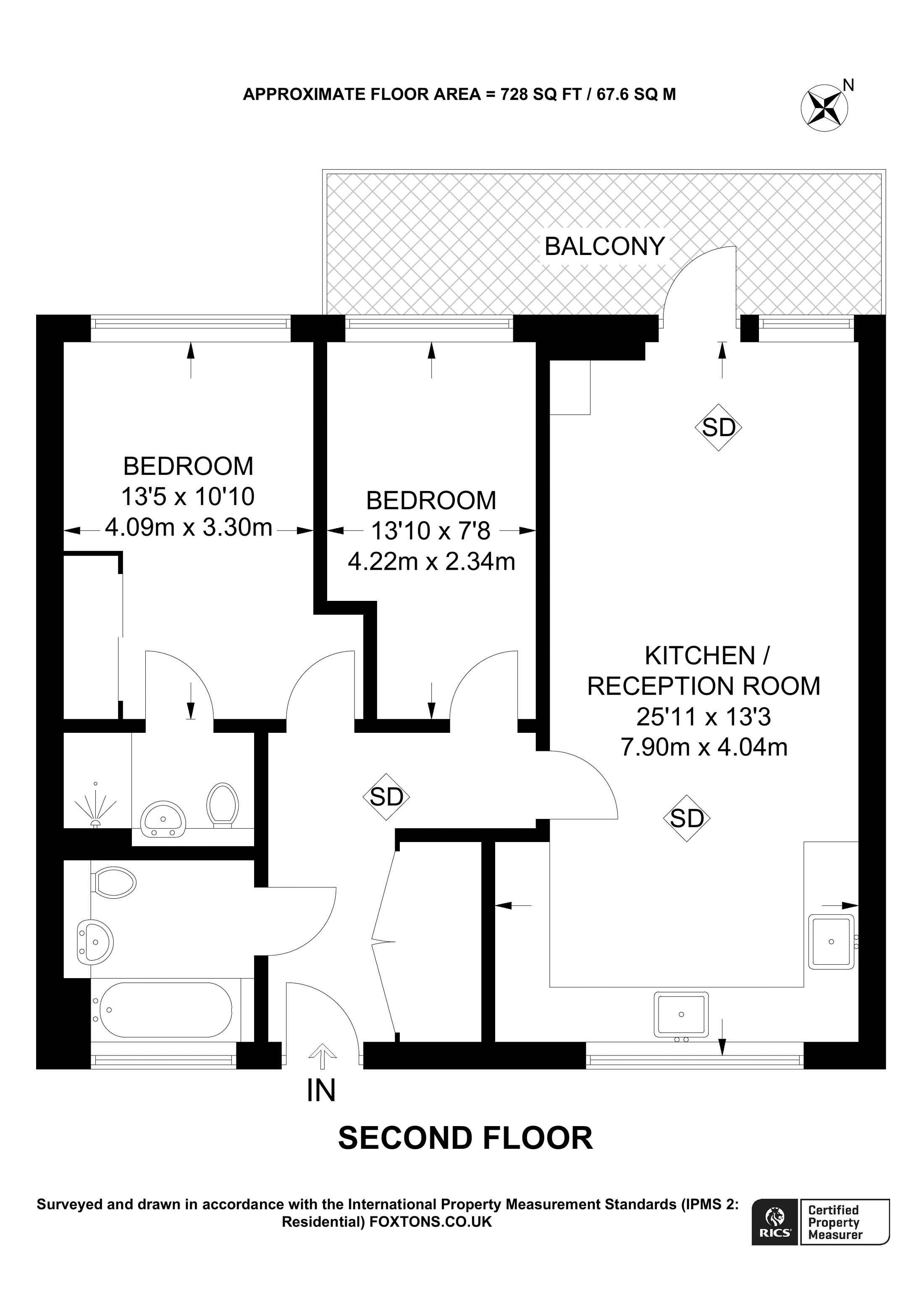 Corsican Square, Tower Hamlets, London E3, 2 bedroom flat to rent ...