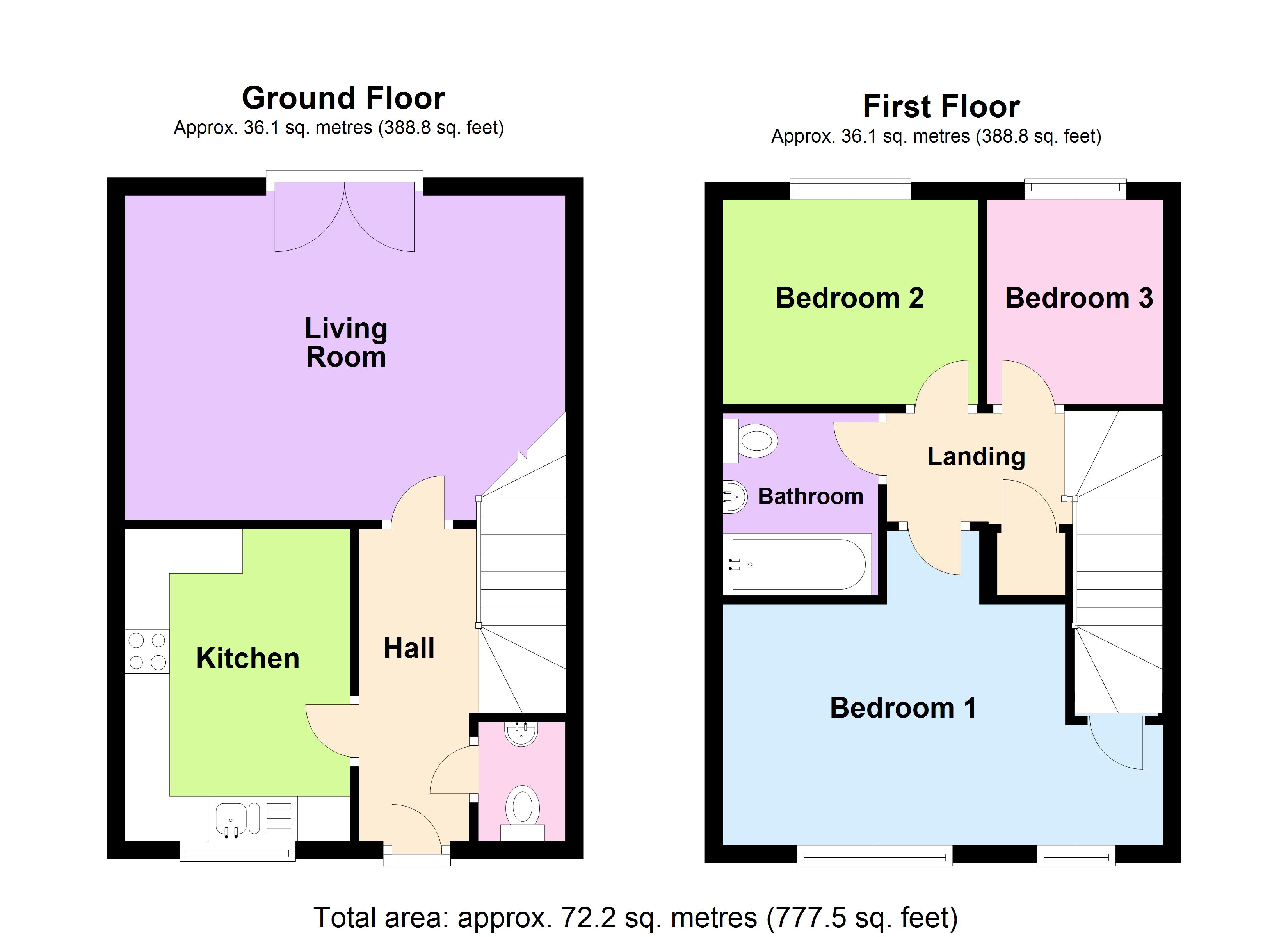 Upper Kipping Close, Thornton, Bradford, 3Ne BD13, 3 bedroom terraced ...