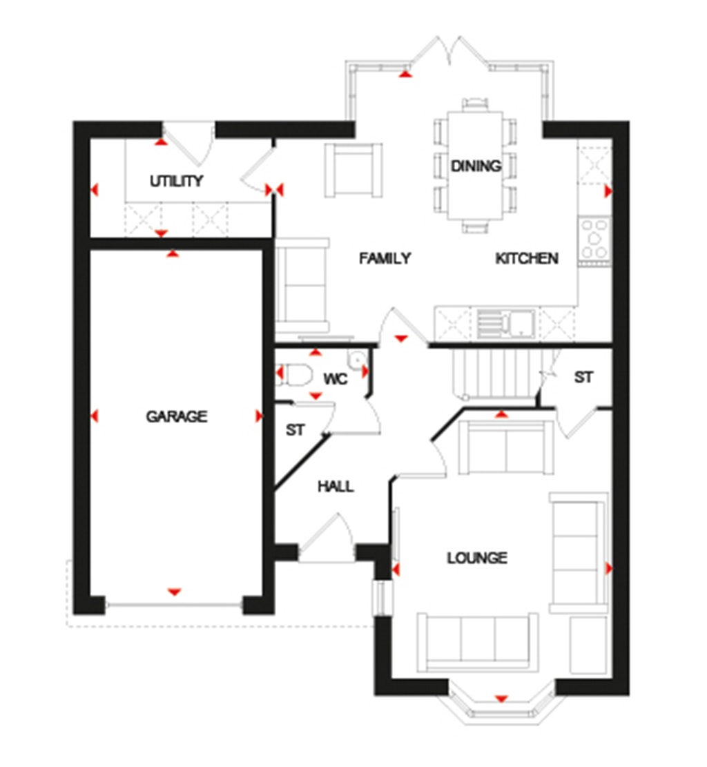 "Exeter" at St. Martins Road, Eastbourne BN22, 4 bedroom detached house ...