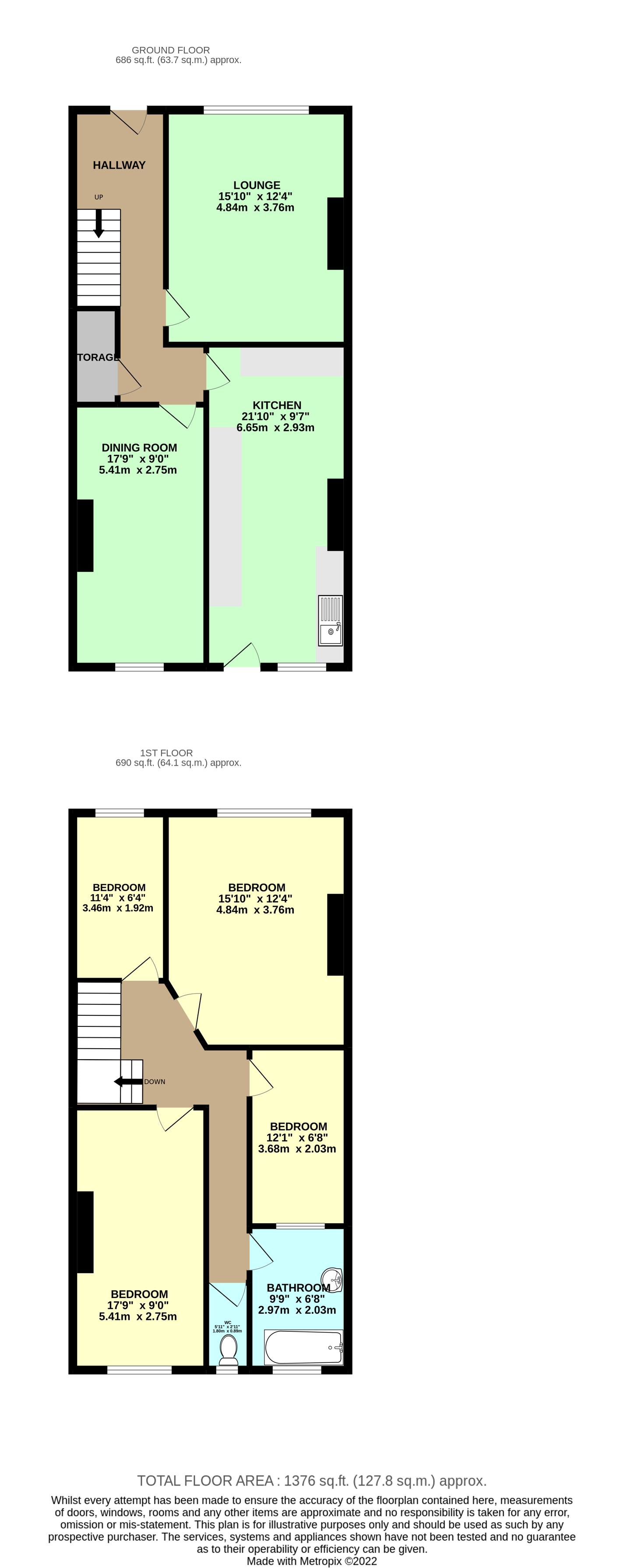 Grange View, Leeds LS7, 4 bedroom terraced house for sale - 62323555 ...