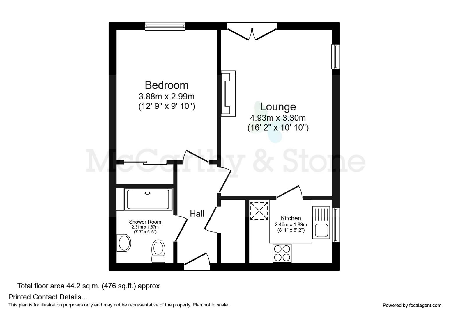 Dane Court, Mill Green, Congleton CW12, 1 bedroom flat for sale ...