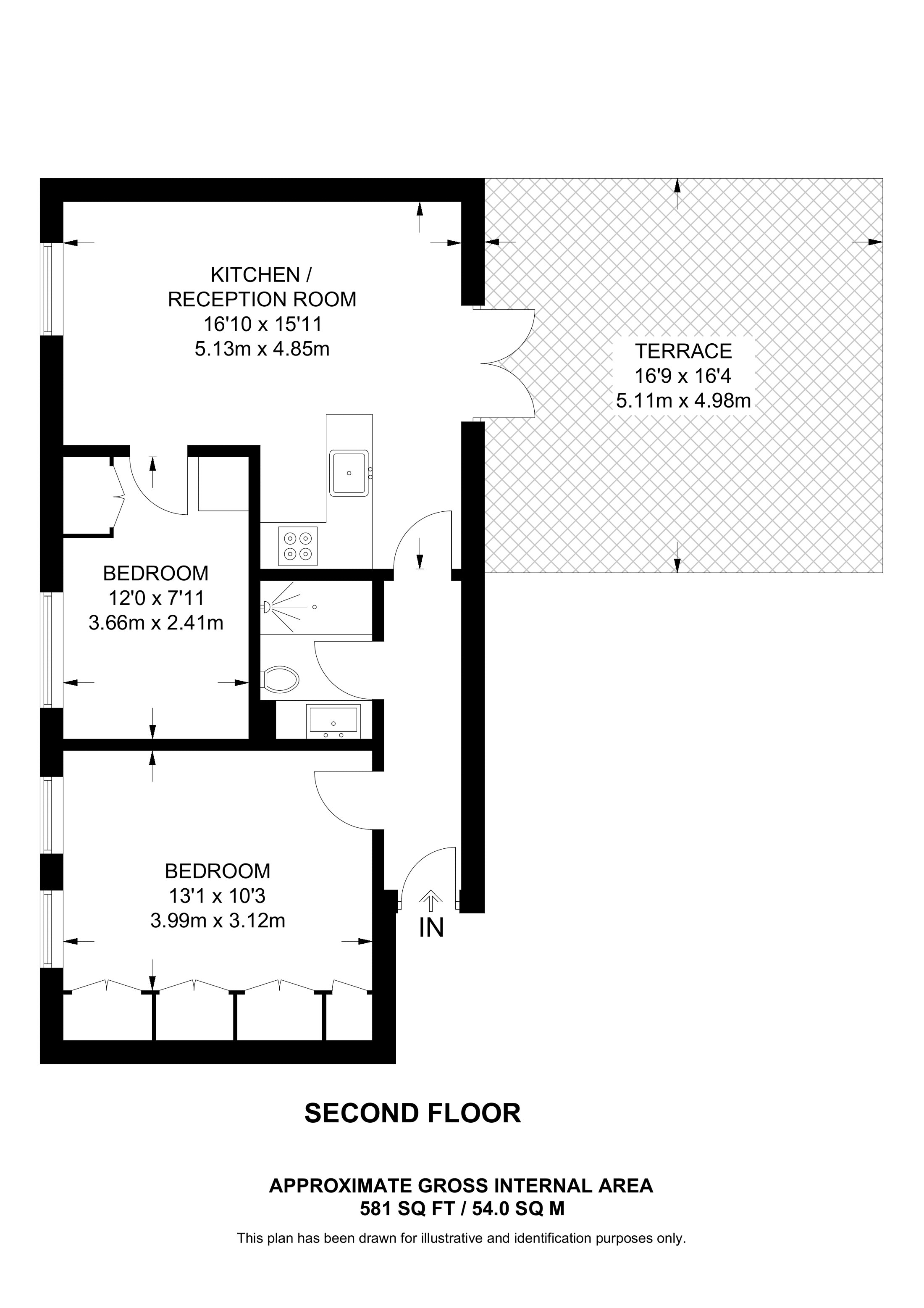 Odhams Walk, WC2, Covent Garden, London WC2H, 1 bedroom flat to rent ...