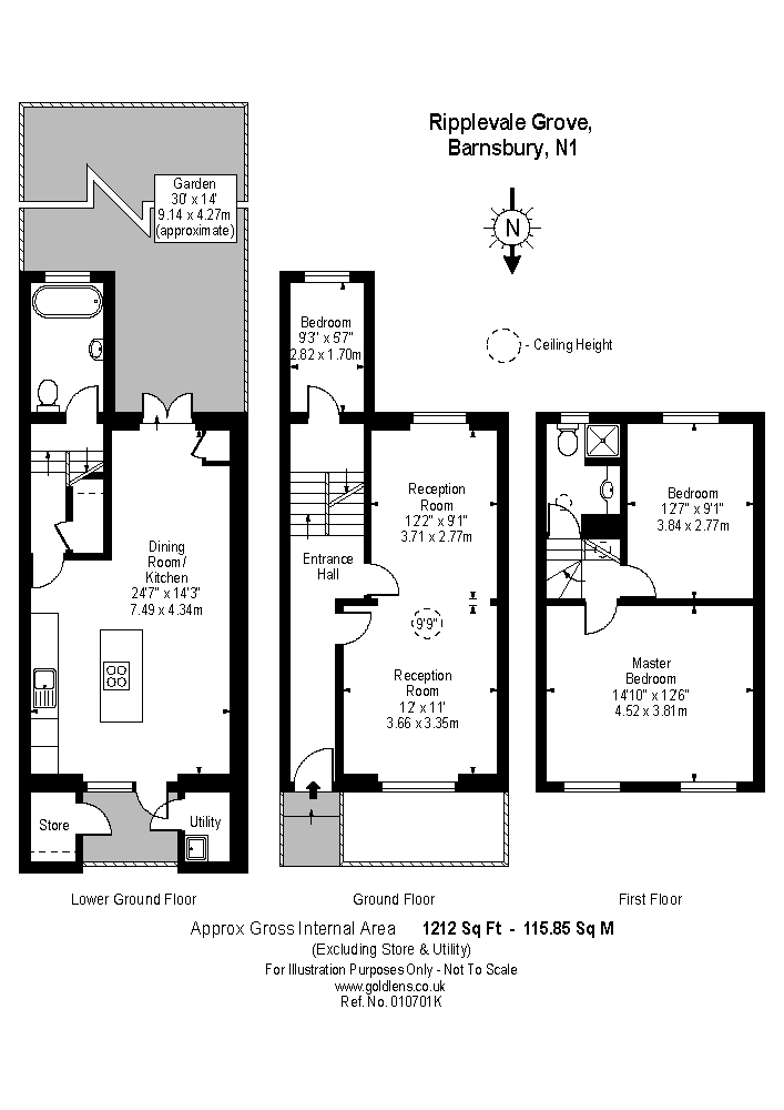 Ripplevale Grove, Barnsbury, Islington, London N1, 3 bedroom terraced ...