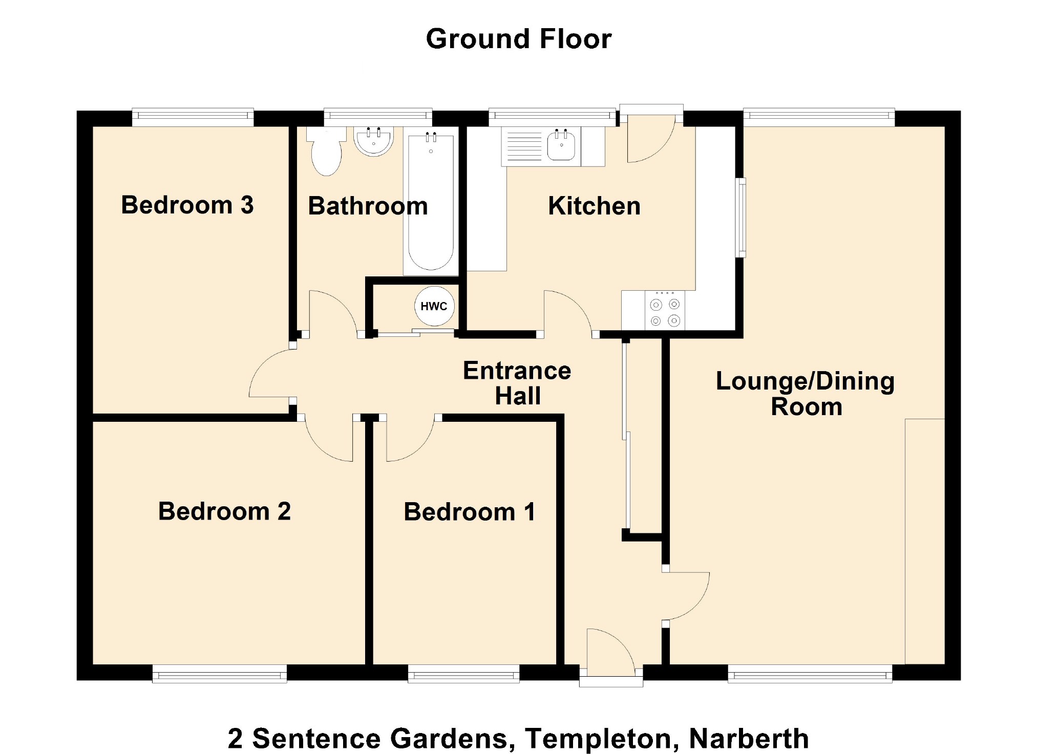 3 Bed Detached Bungalow For Sale In Sentence Gardens Narberth