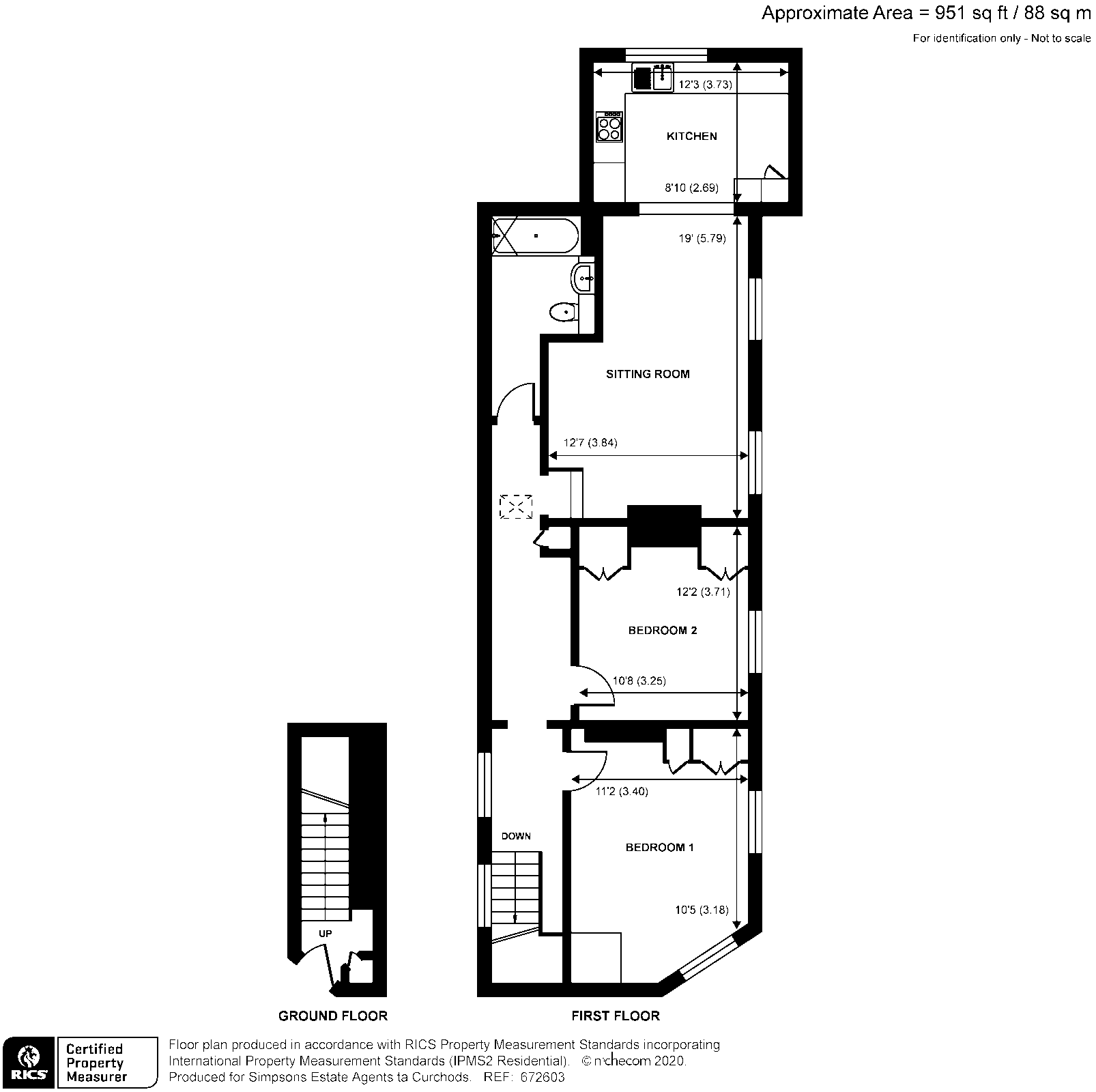 2 bed flat for sale in Laleham House, Laleham Park, Staines-Upon-Thames ...