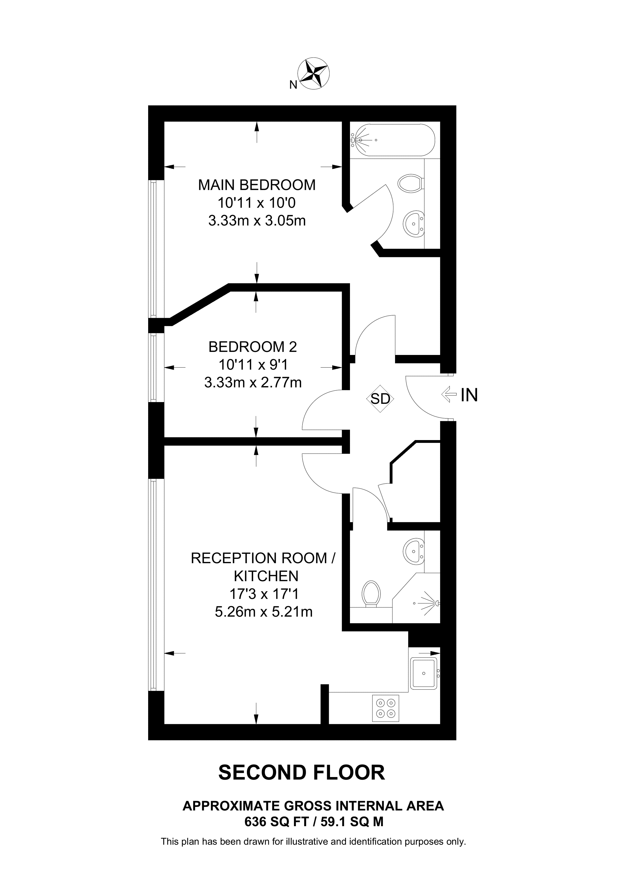 Peckham Grove, Peckham, London SE15, 2 bedroom flat to rent - 67011007 ...
