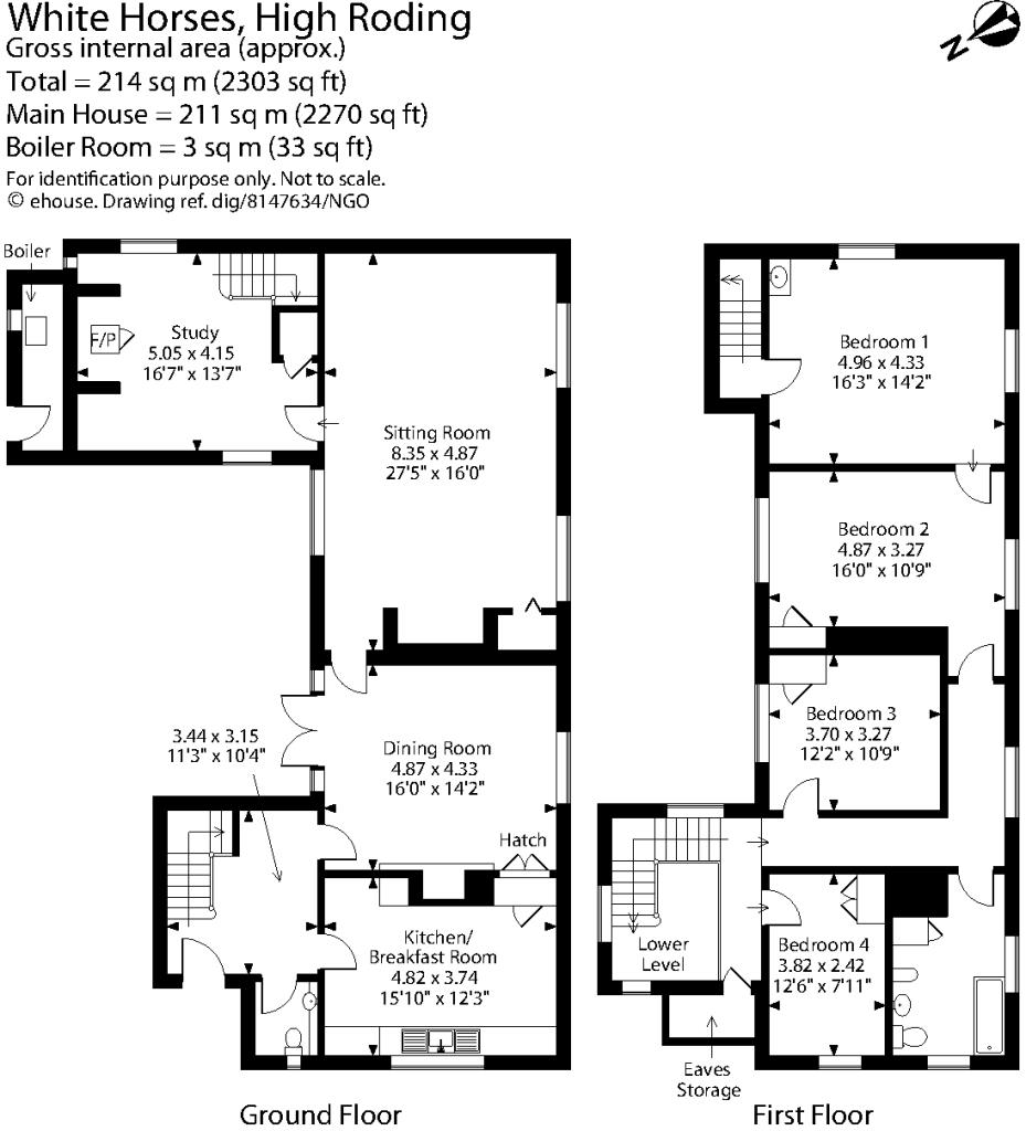 4 bed detached house for sale in The Street, High Roding, Dunmow CM6 ...
