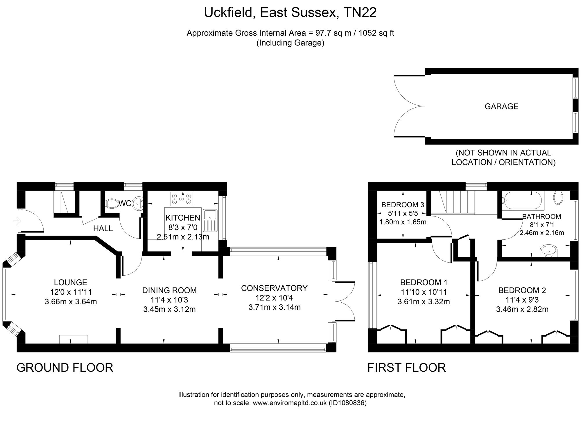 Keld Avenue Uckfield Tn22 3 Bedroom Semi Detached House For Sale