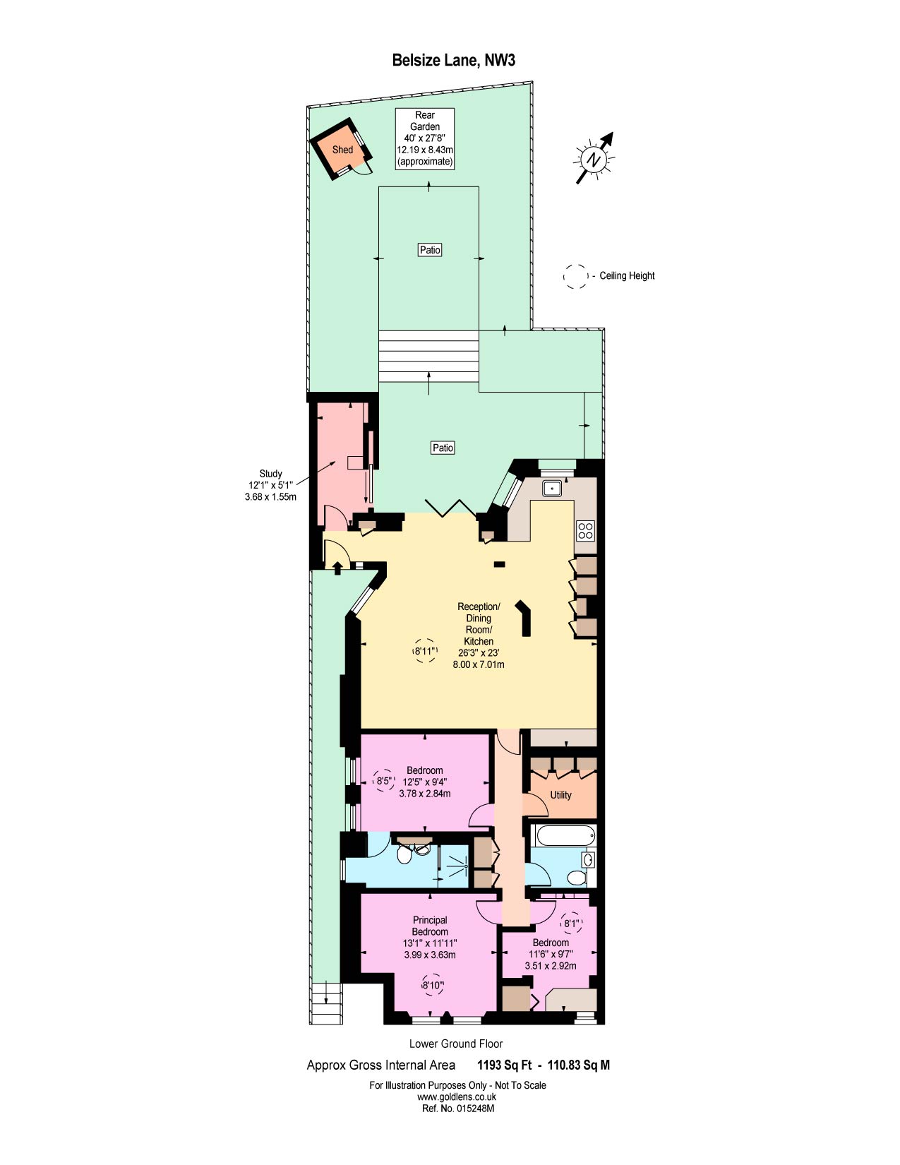 Belsize Lane, London NW3, 3 bedroom flat for sale - 58846803 ...