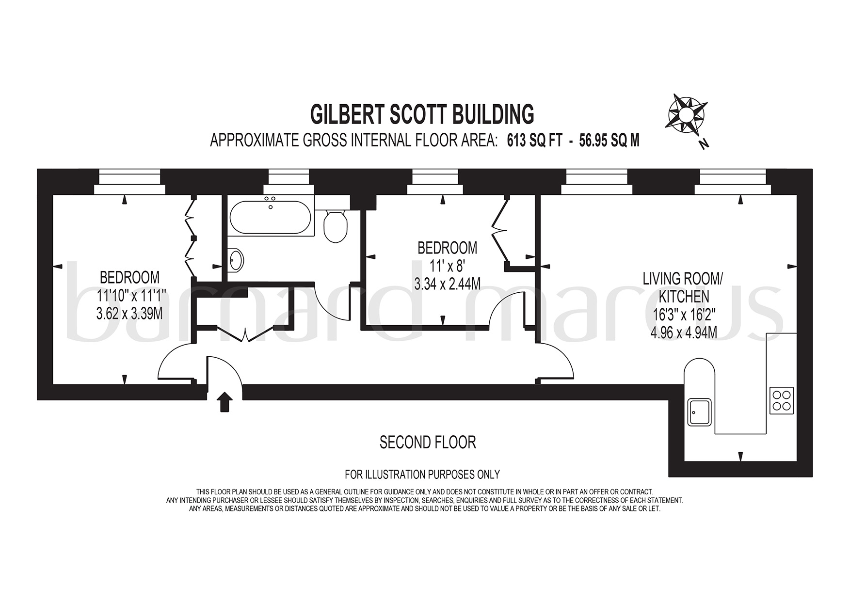 Free property report Flat C205, Gilbert Scott Building, Scott Avenue ...