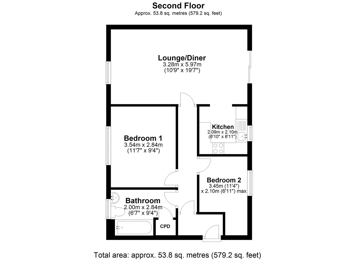 Chirton Dene Quays, North Shields, Tyne And Wear NE29, 2 bedroom flat ...