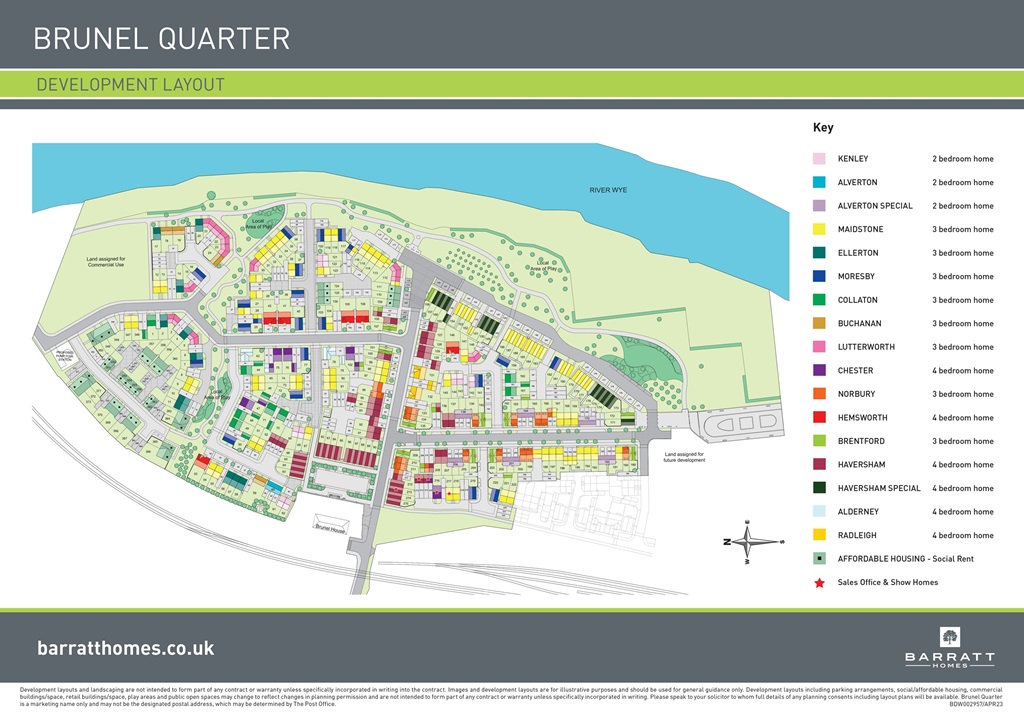 "Maidstone" at Mabey Drive, Chepstow NP16, 3 bedroom terraced house for ...
