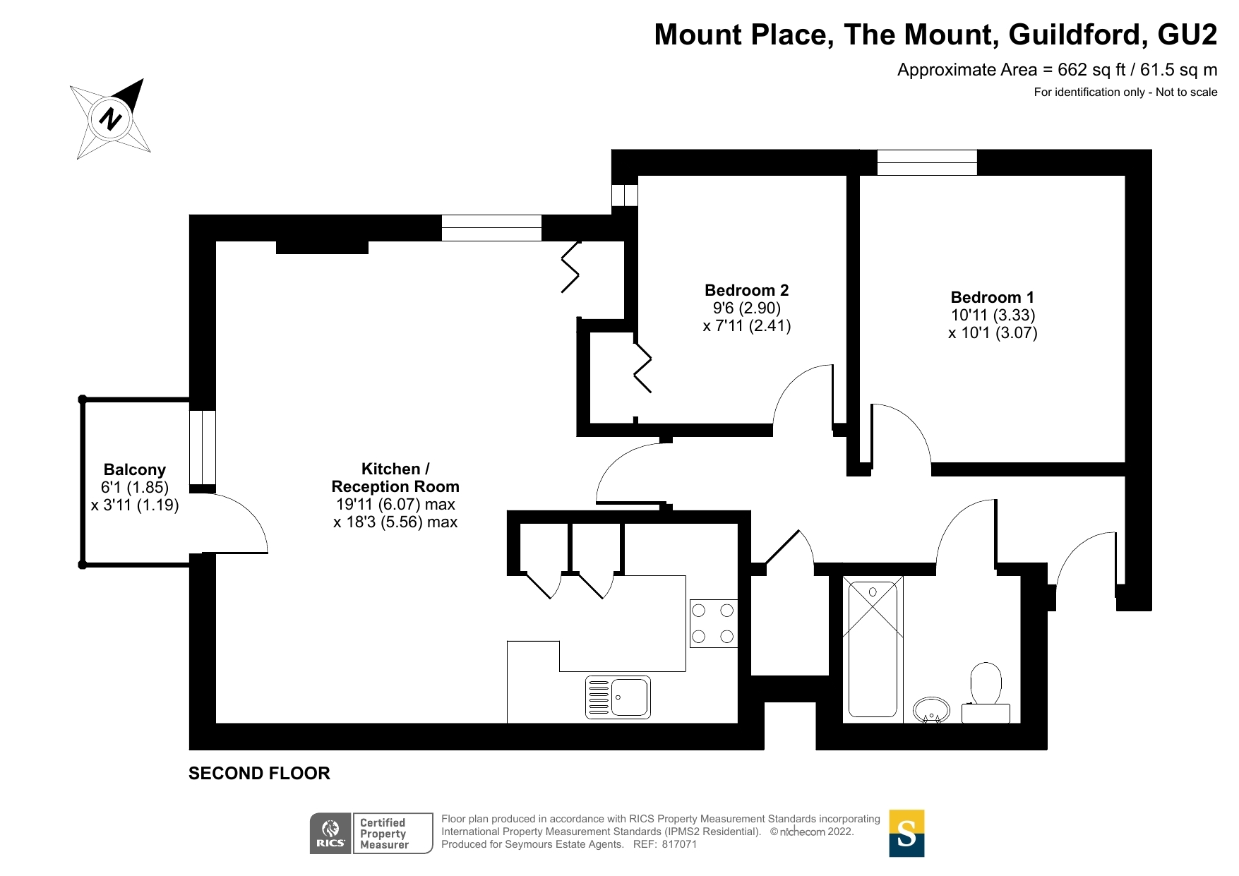 The Mount, Guildford GU2, 2 bedroom flat for sale - 60893204 ...