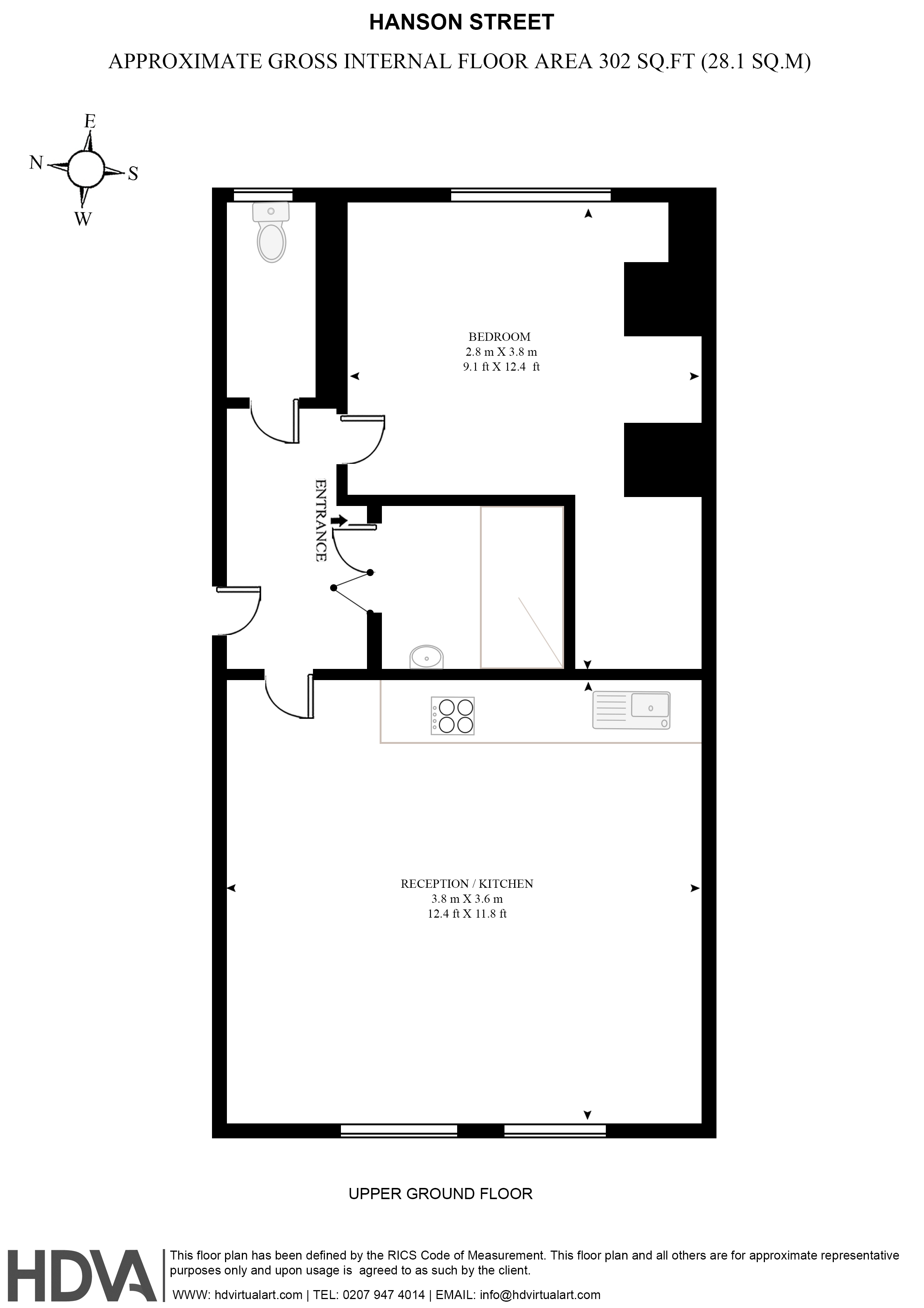 1 bed flat to rent in Hanson Street, London W1W - Zoopla