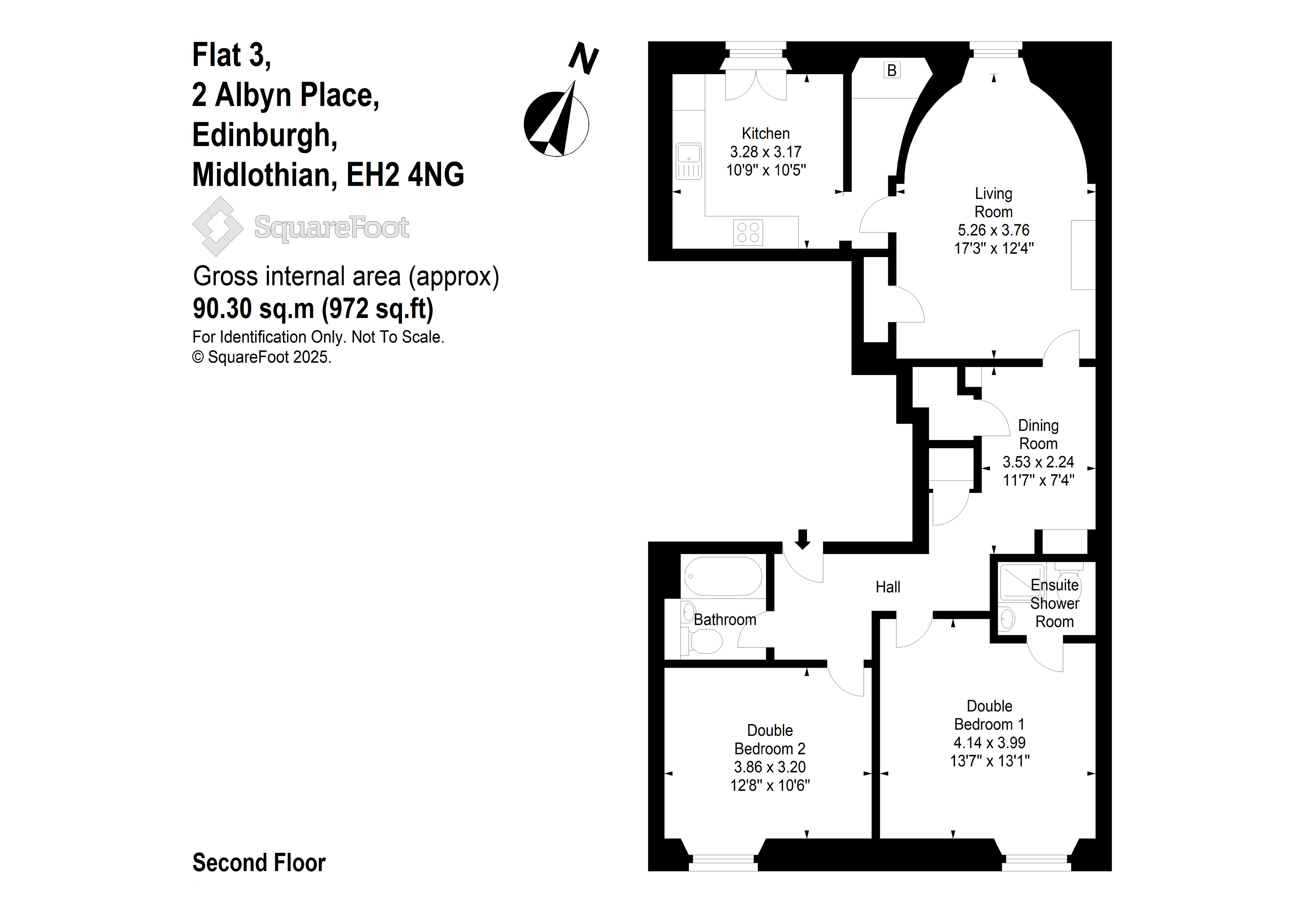 Albyn Place, New Town, Edinburgh EH2, 2 bedroom flat for sale ...